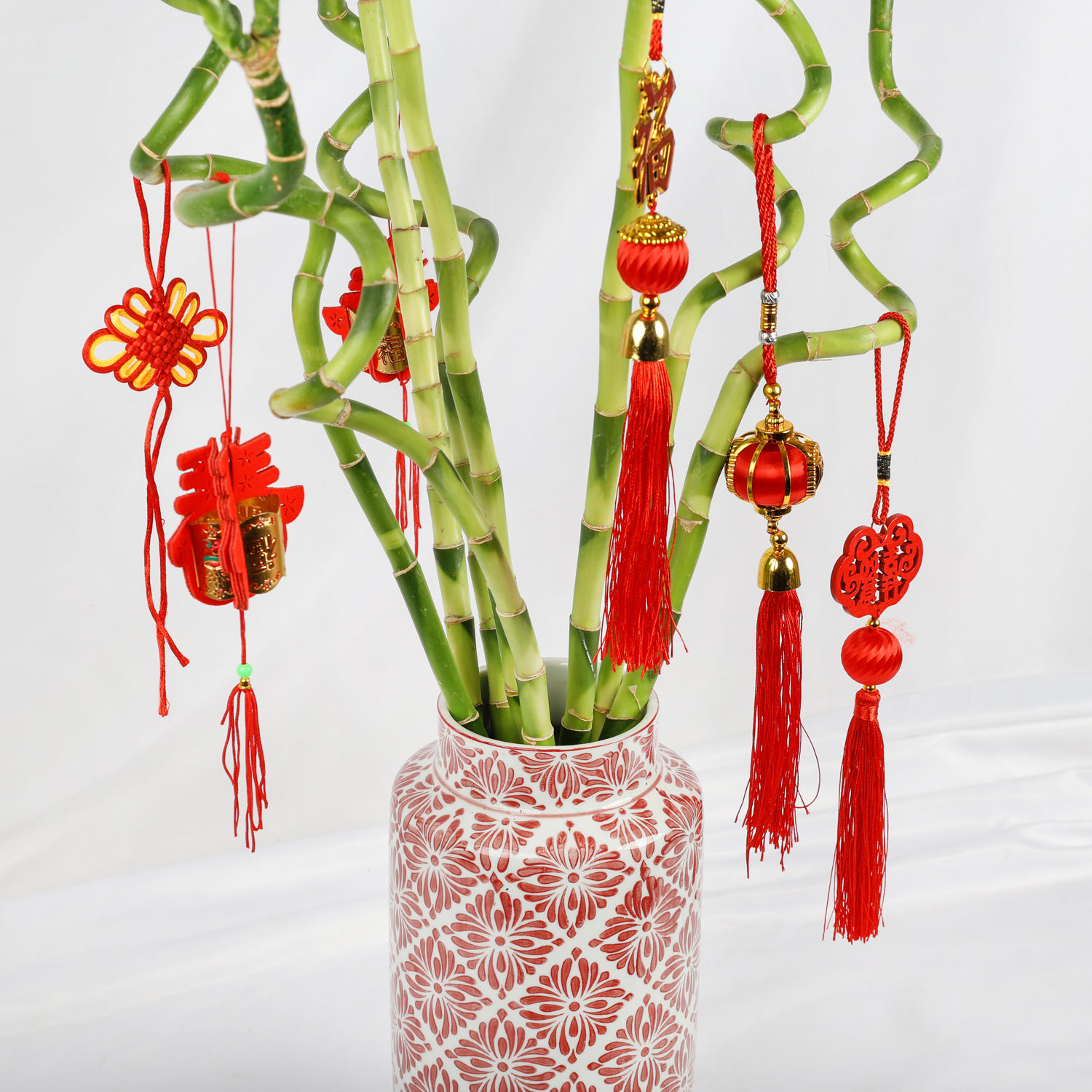 New Year Lucky Bamboo in chinese Pot Delivery in Singapore - FNP SG
