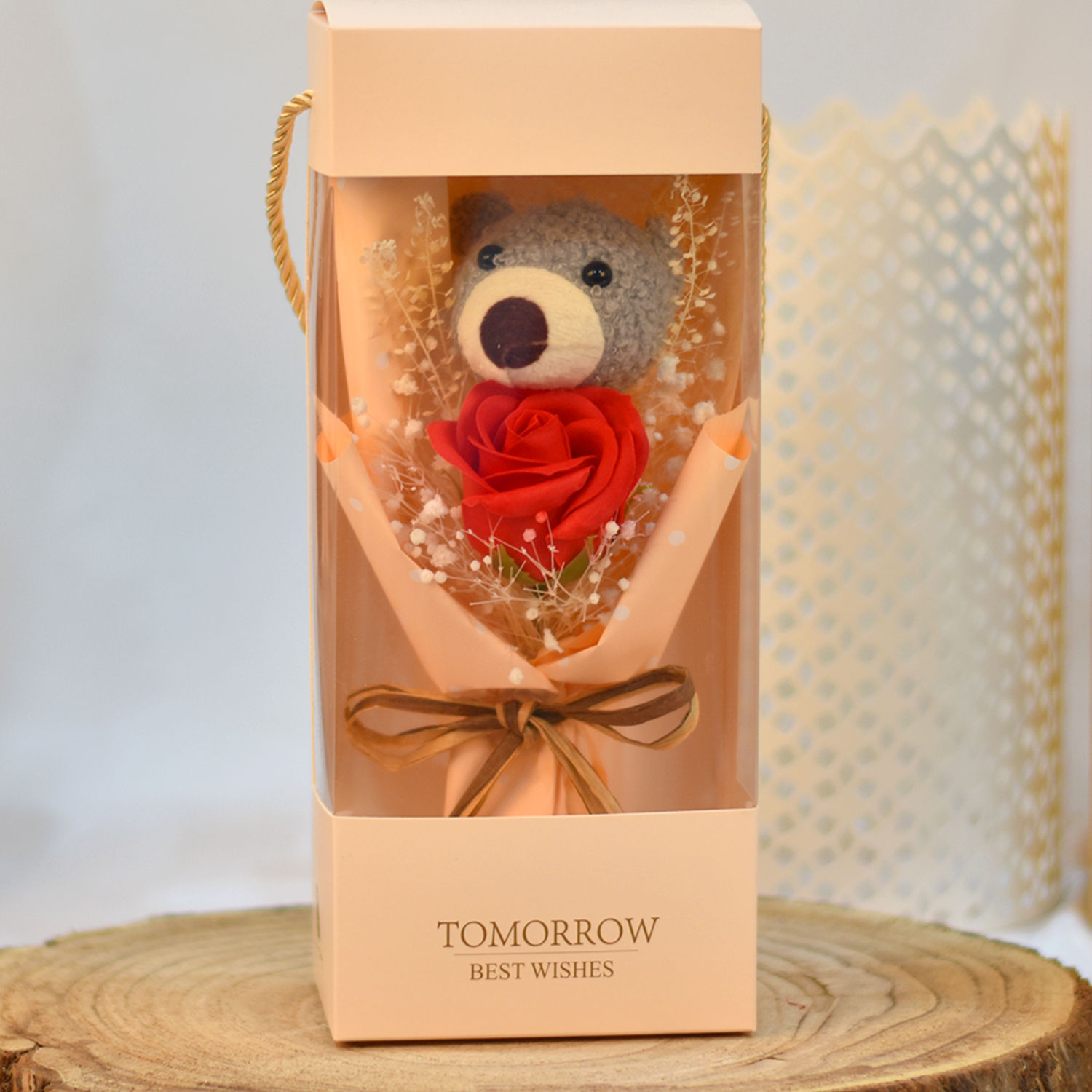 Red Rose & Teddy in Box Delivery in Singapore - FNP SG