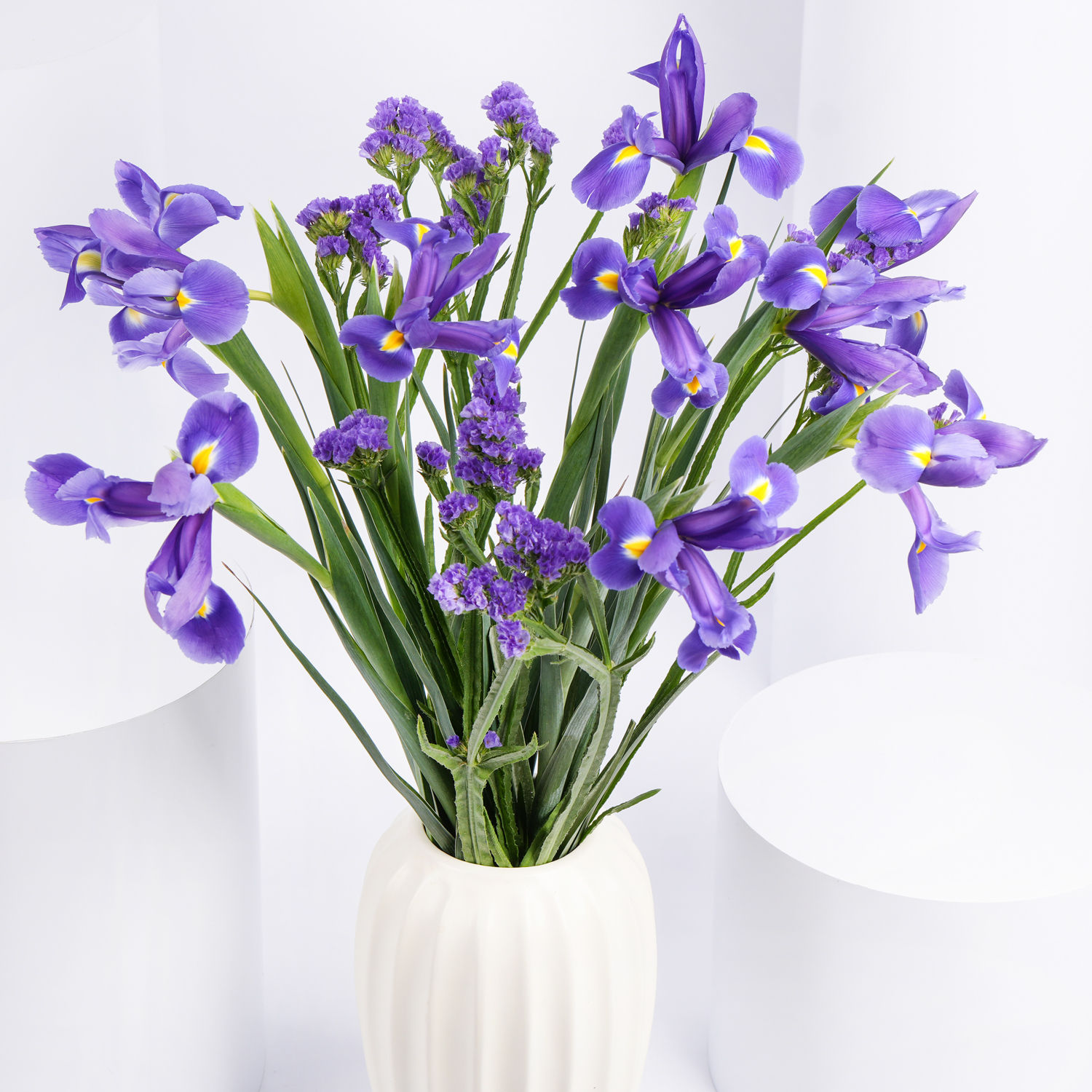 IRIS Flowers Arrangement in Premium Vase Delivery in Singapore - FNP SG