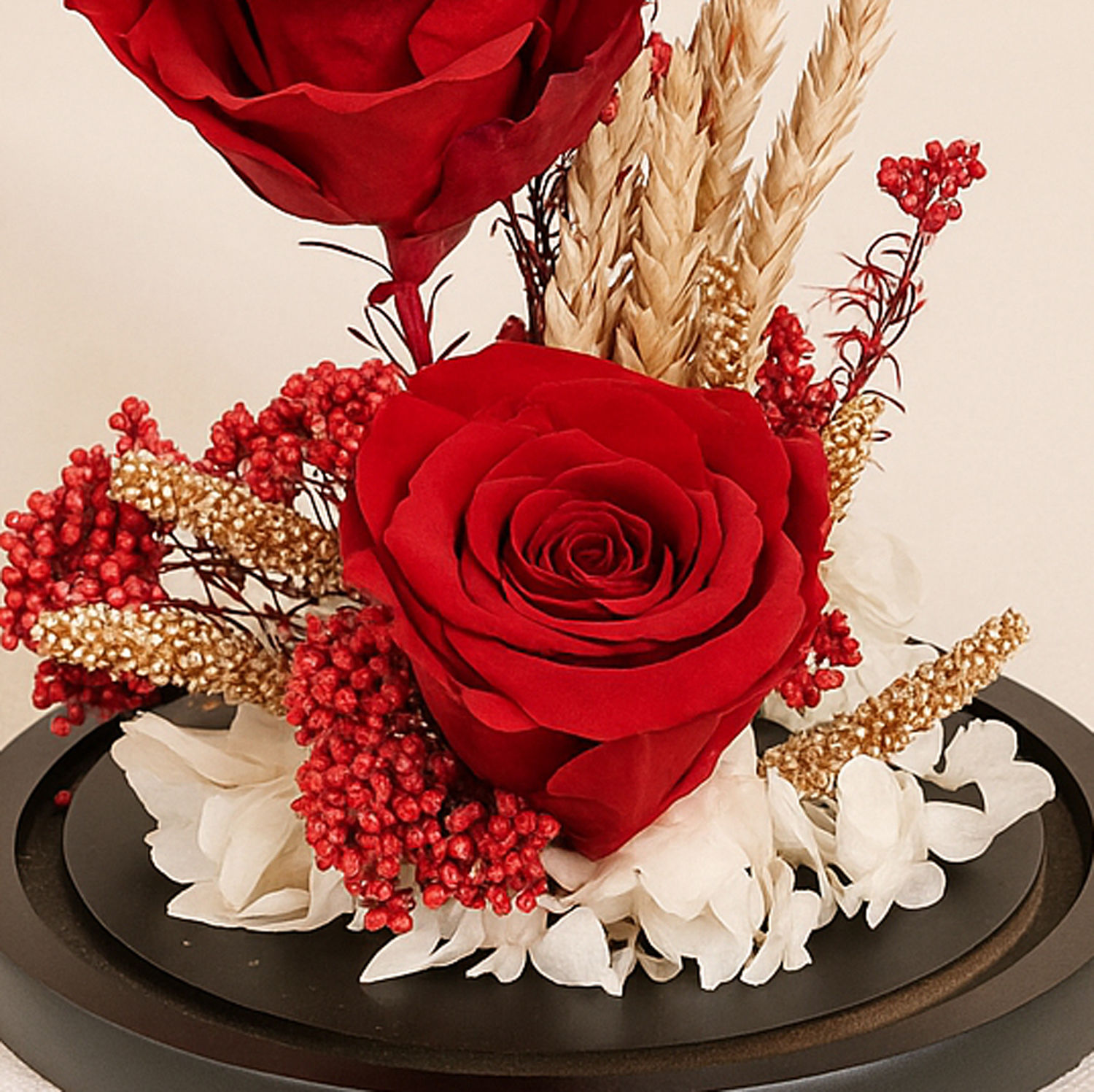 Dual Red Forever Roses in Dome Delivery in Singapore - FNP SG