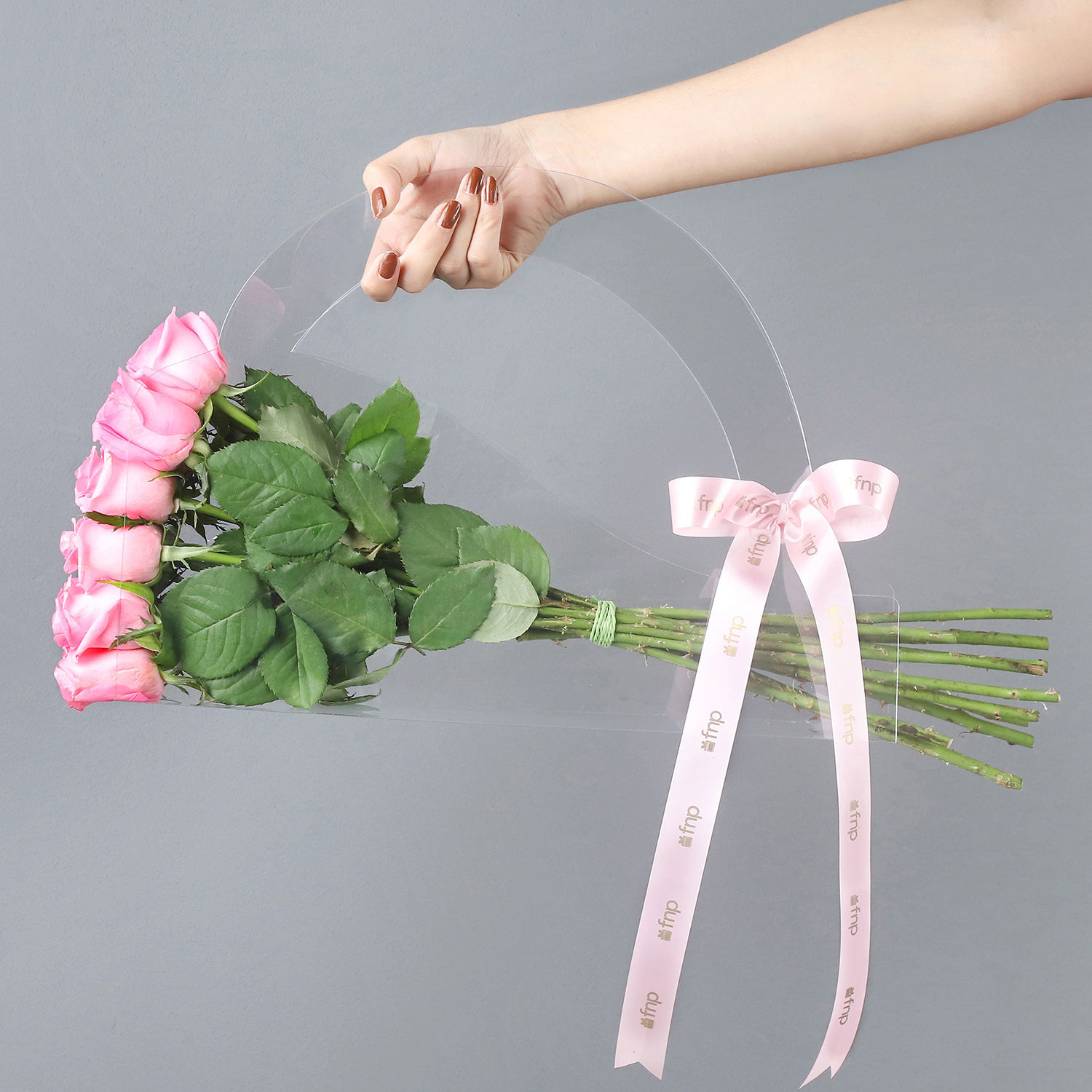 Aqua Pink Rose Elegance Delivery in Singapore - FNP SG