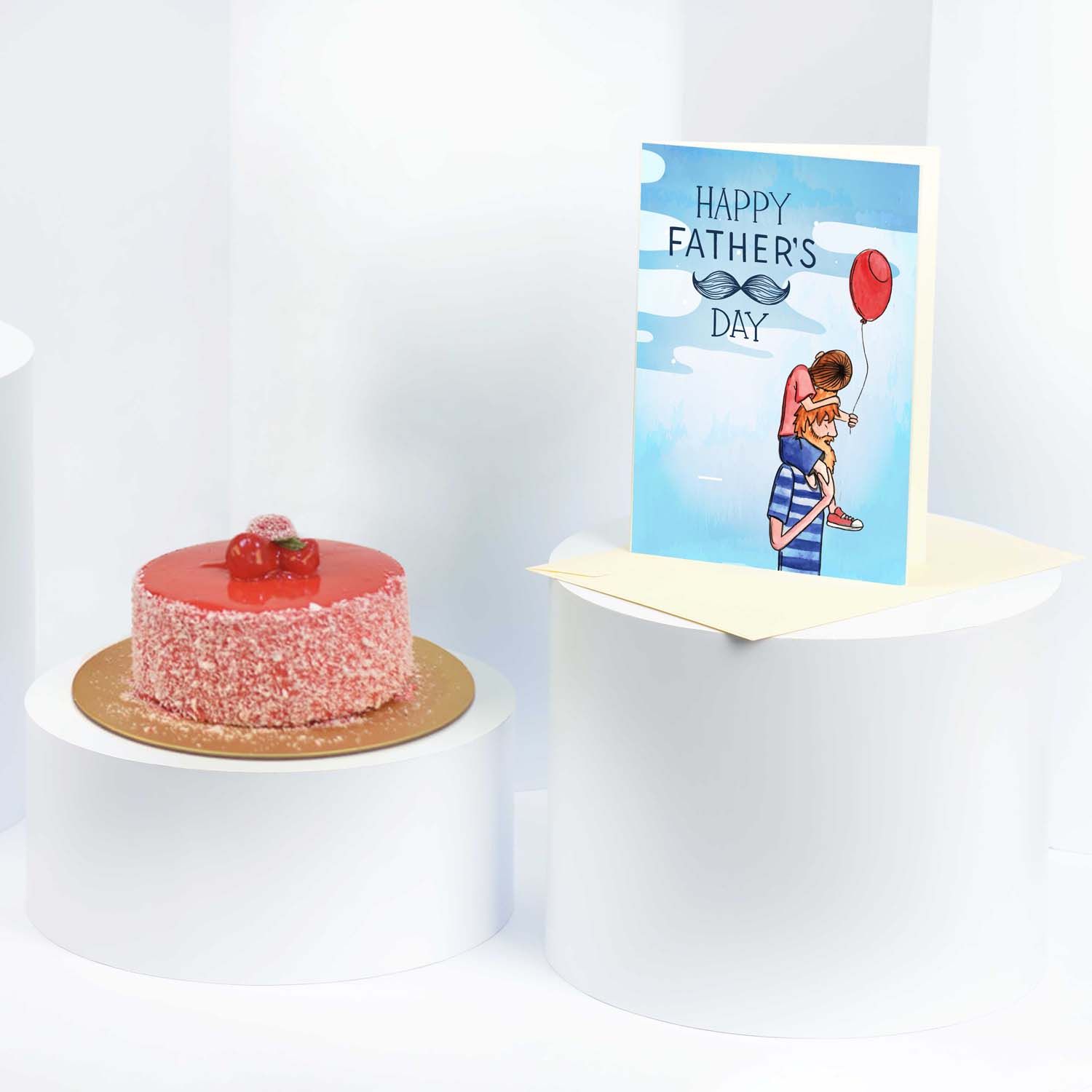 Cake with Greeting Card for Dad Delivery in Singapore - FNP SG