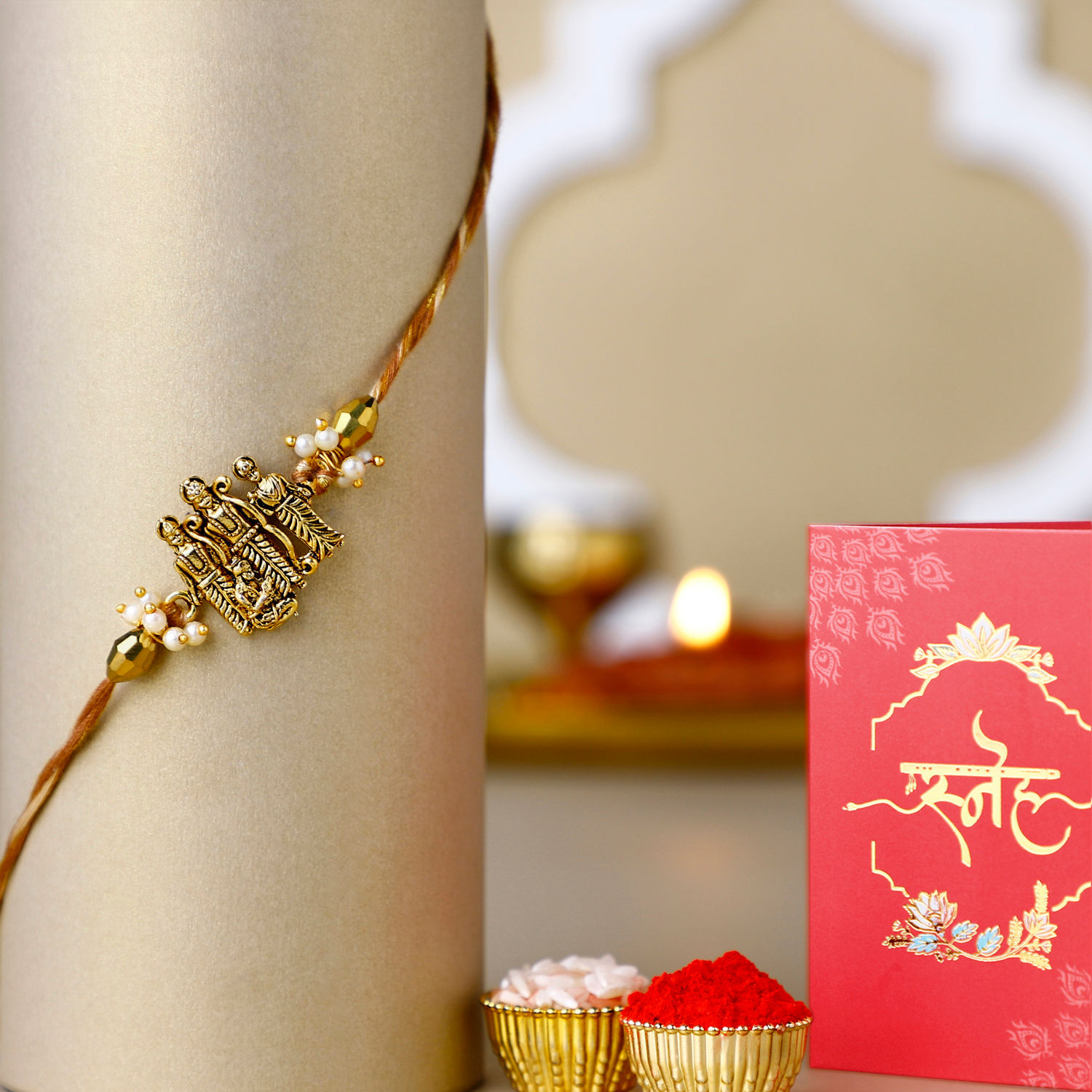 Ethereal Embrace Ram Darbar Rakhi Delivery in Singapore - FNP SG