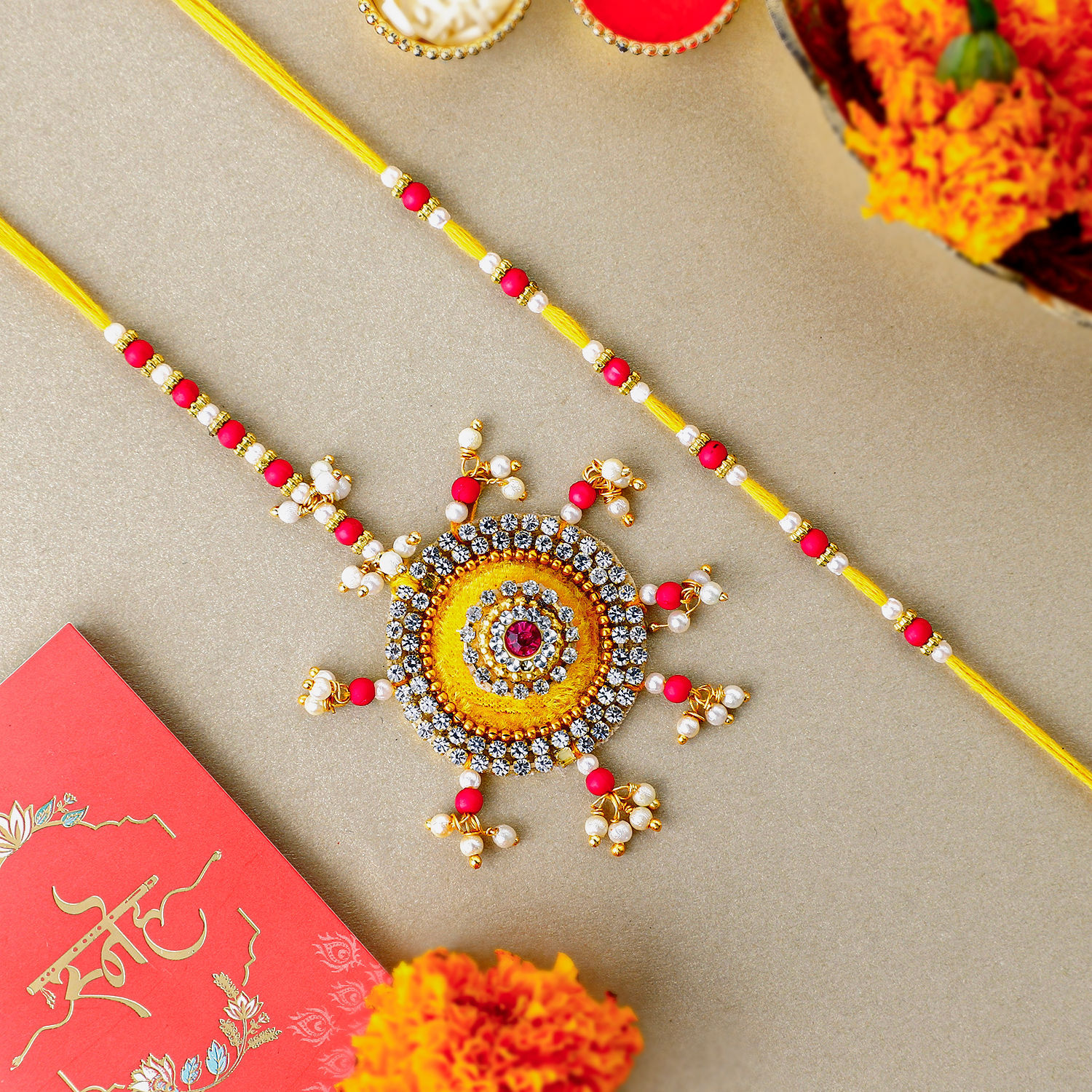 Designer Lumba Rakhi Love N Festive Treats Delivery in Singapore - FNP SG