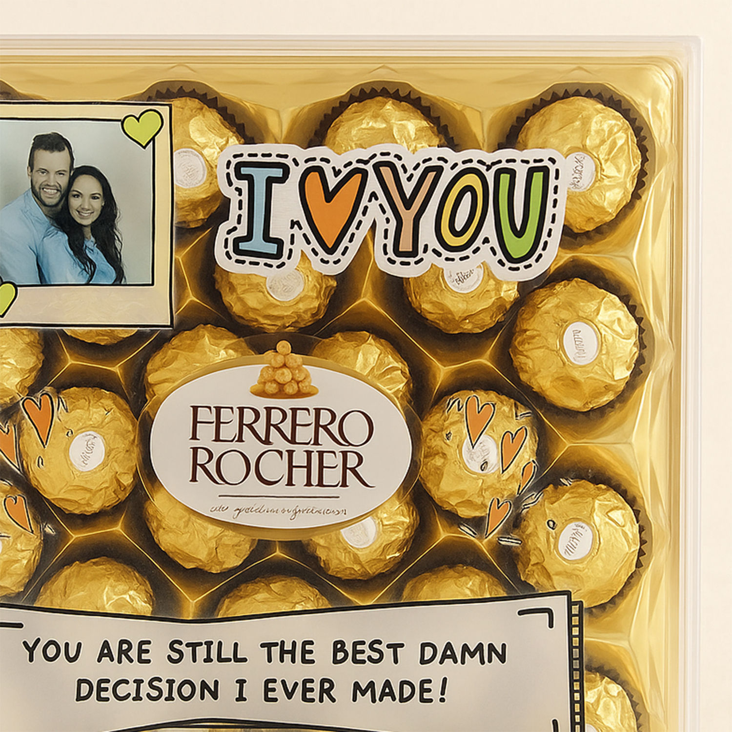 Personalised Love You Ferrero Rocher Box Delivery in Singapore - FNP SG