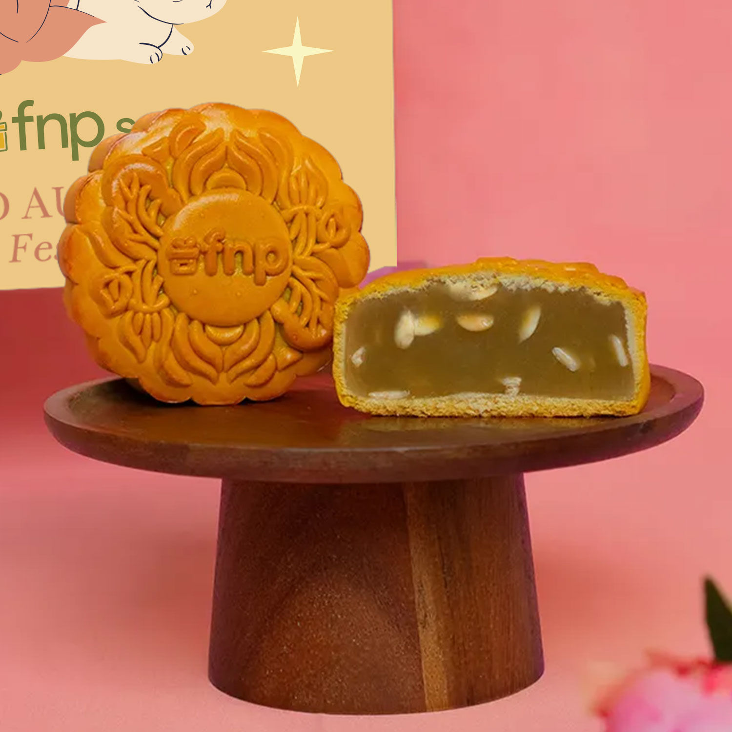 FNP Bakedskin Mooncake Pure White Lotus Paste in Box Delivery in ...