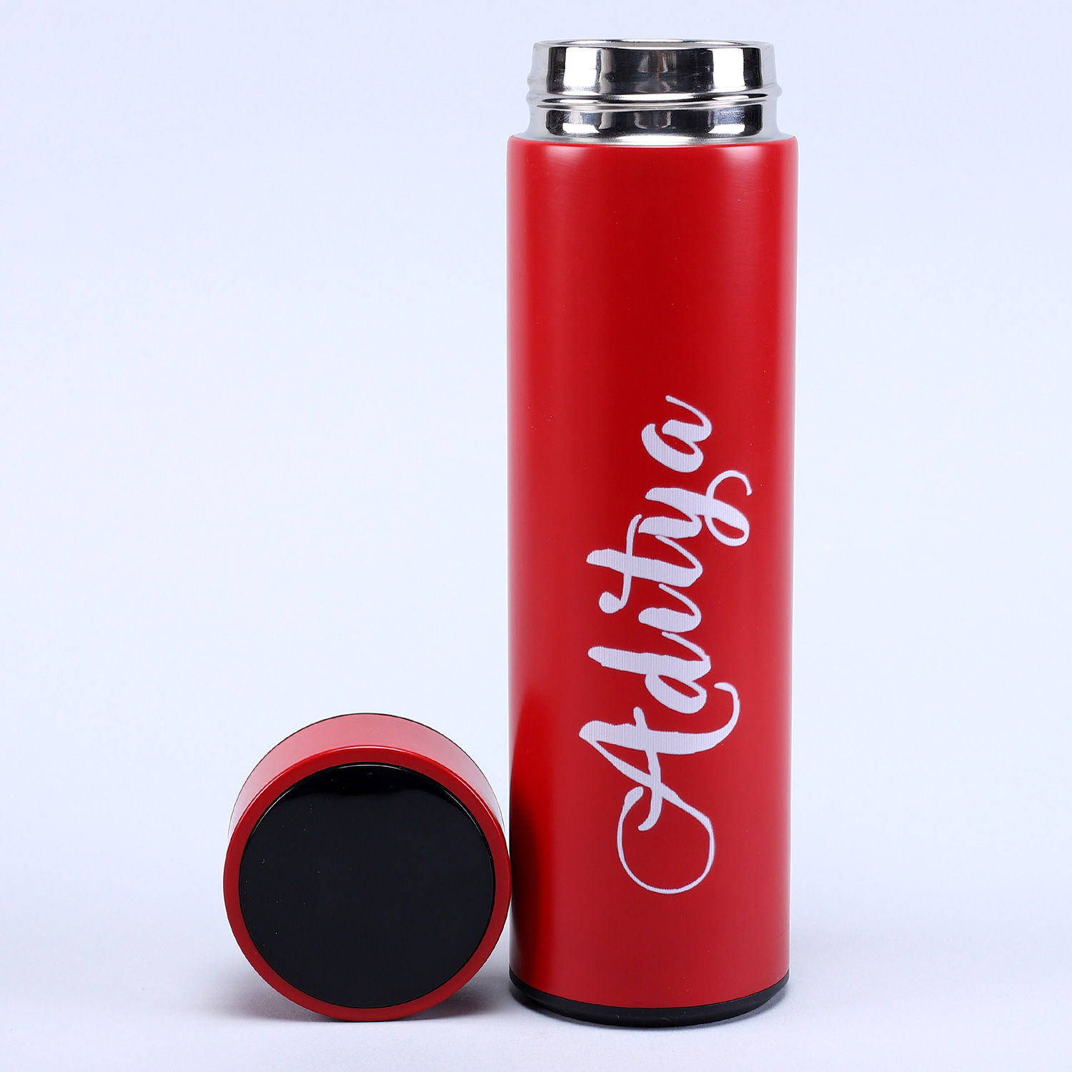 Personalised Red LED Temperature Bottle for Him Delivery in Singapore ...