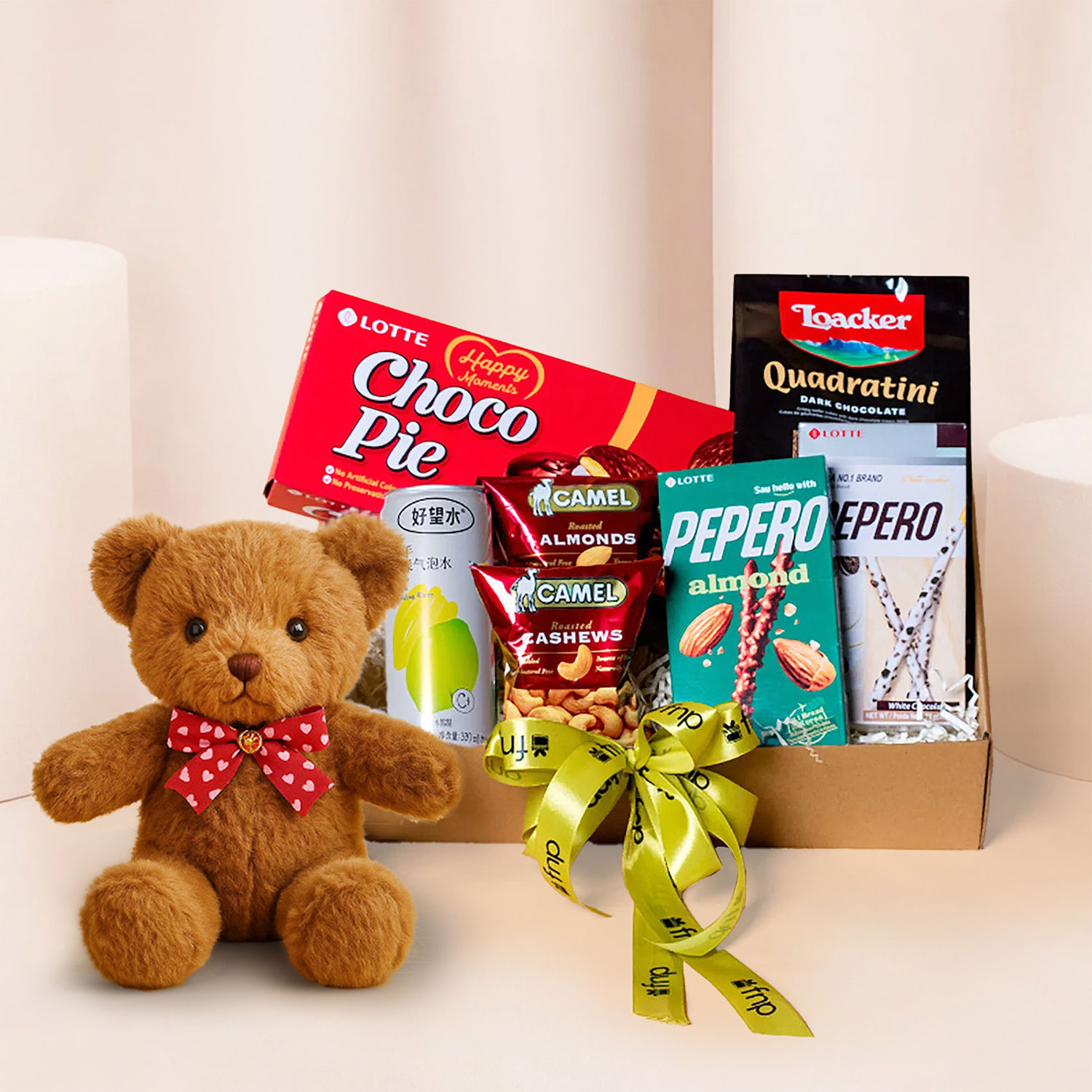 Choco Nuts Hamper With Teddy Delivery in Singapore - FNP SG
