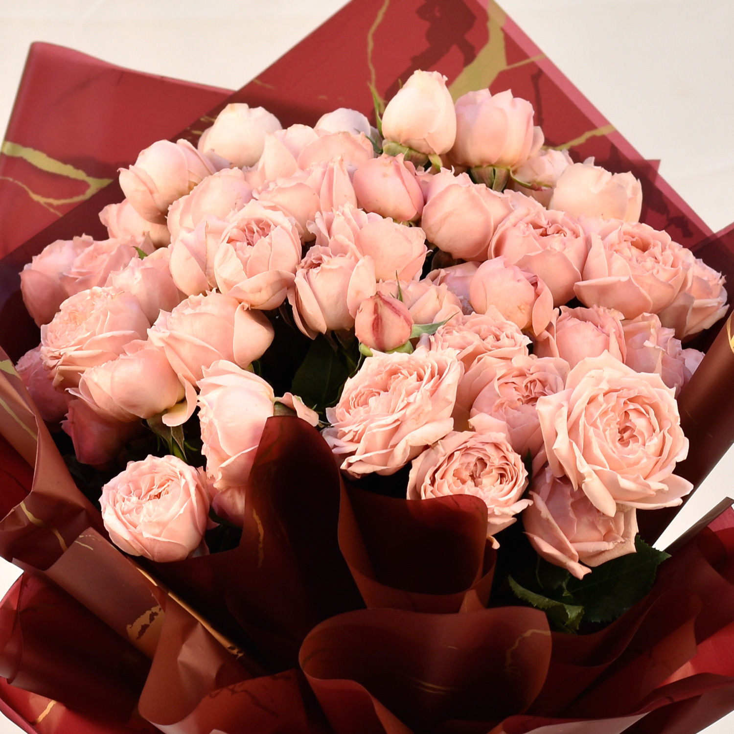 Pink Spray Garden Roses Bouquet Delivery in Singapore - FNP SG