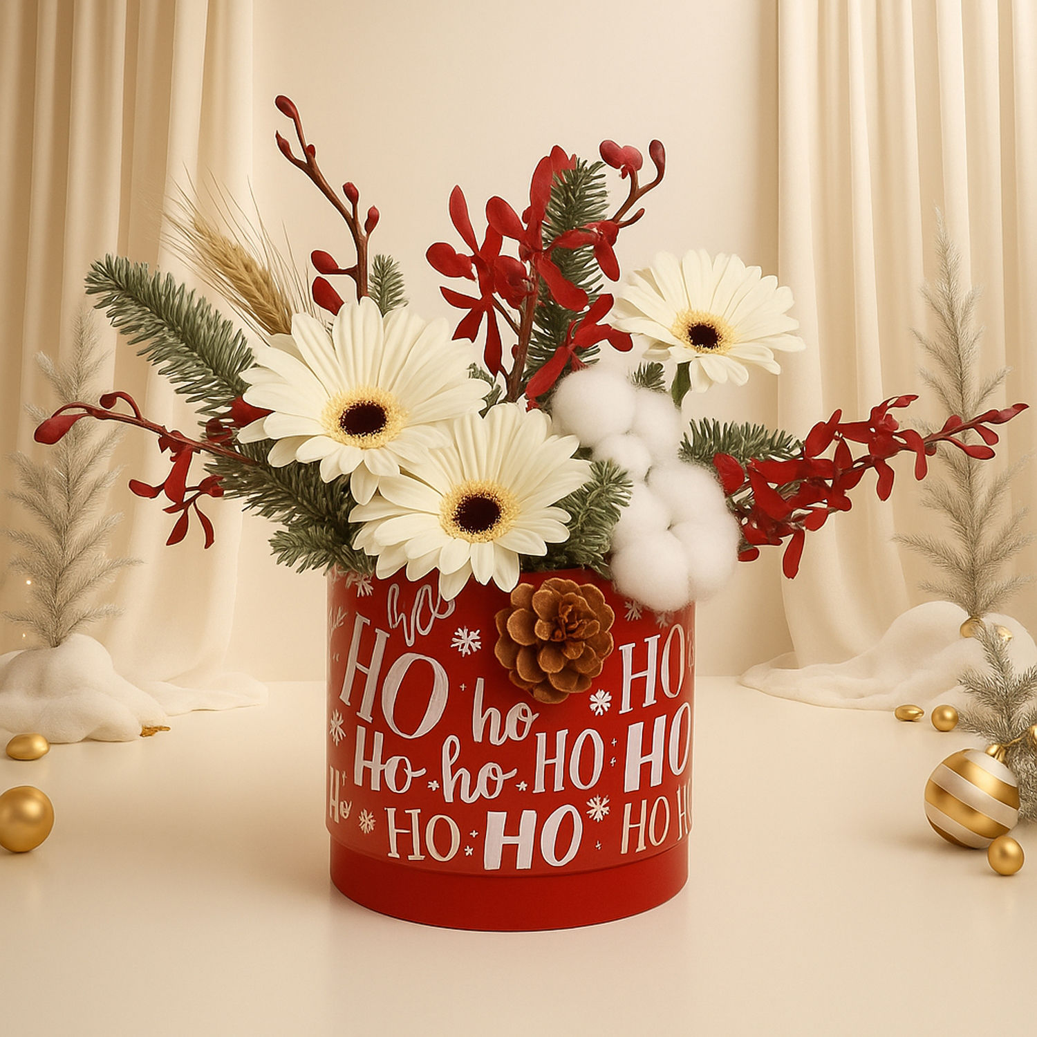 Ho Ho Ho Flower Box Delivery in Singapore - FNP SG