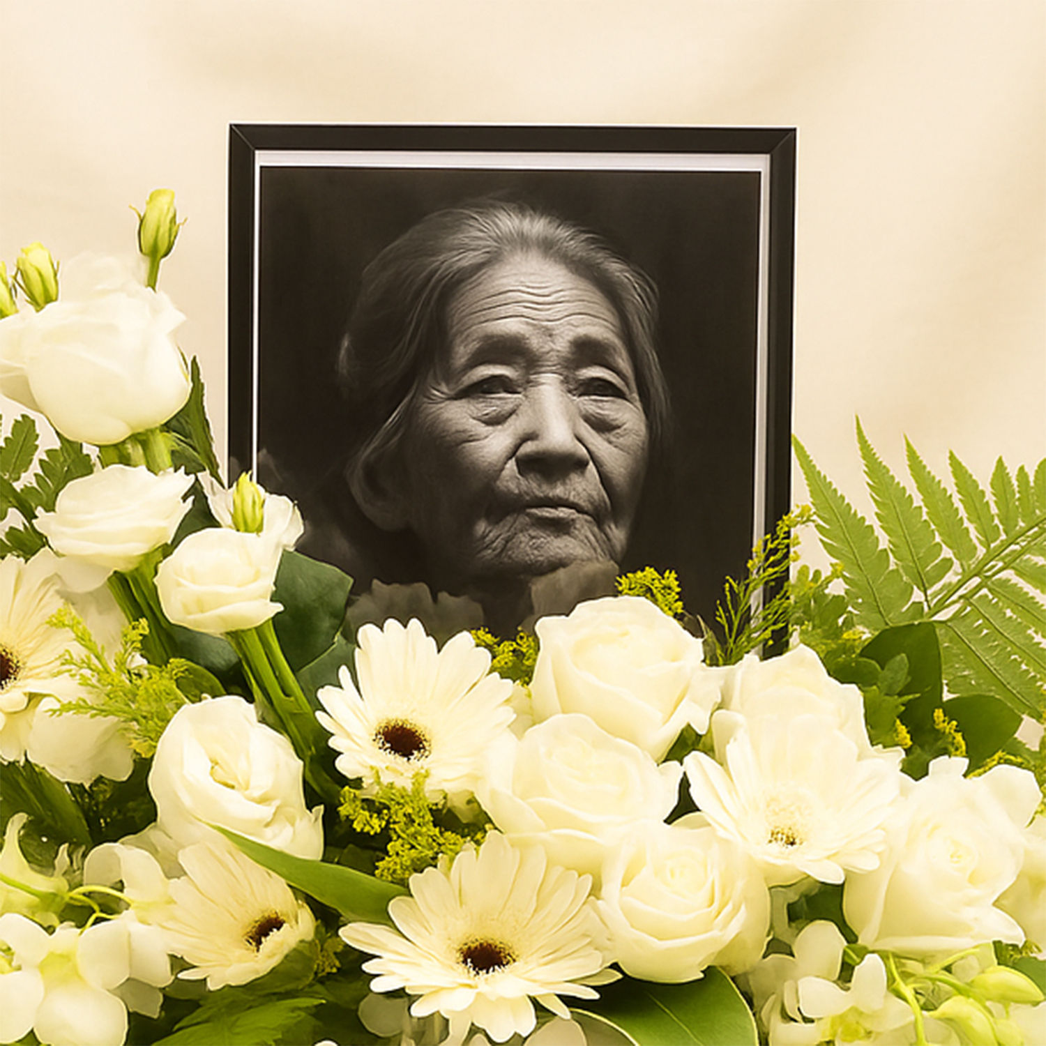 Personalised Frame Sympathy Flower Box Delivery in Singapore - FNP SG