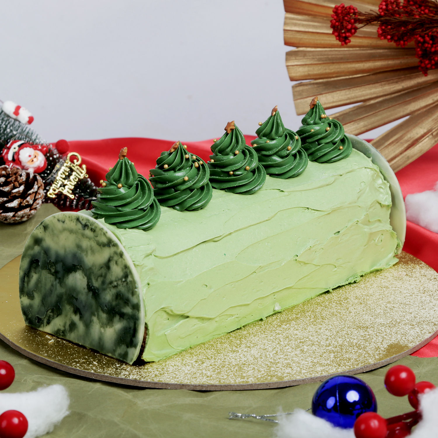 Christmas Chocolate Log Cake 6 Inch Delivery in Singapore - FNP SG
