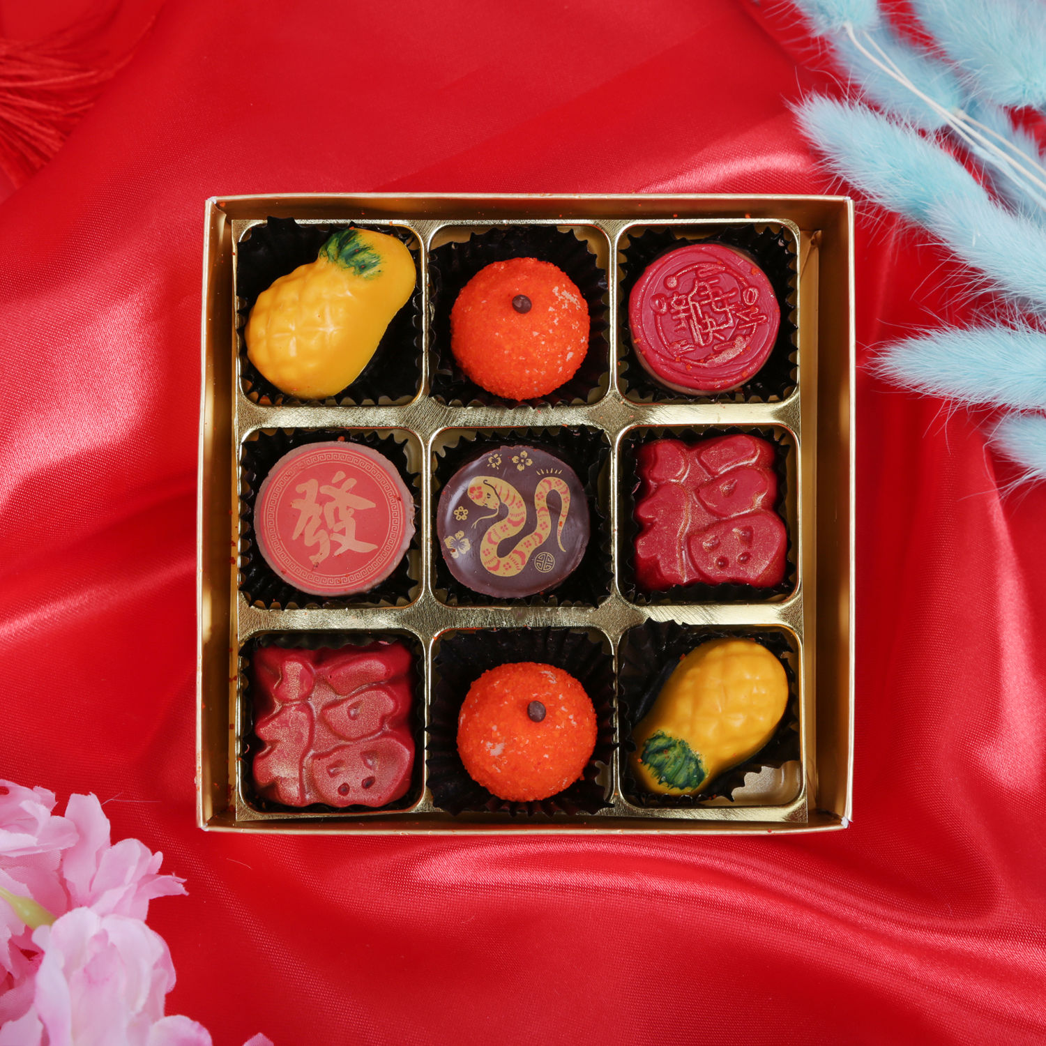 9 Pcs Huat Chocolate Box Delivery in Singapore - FNP SG