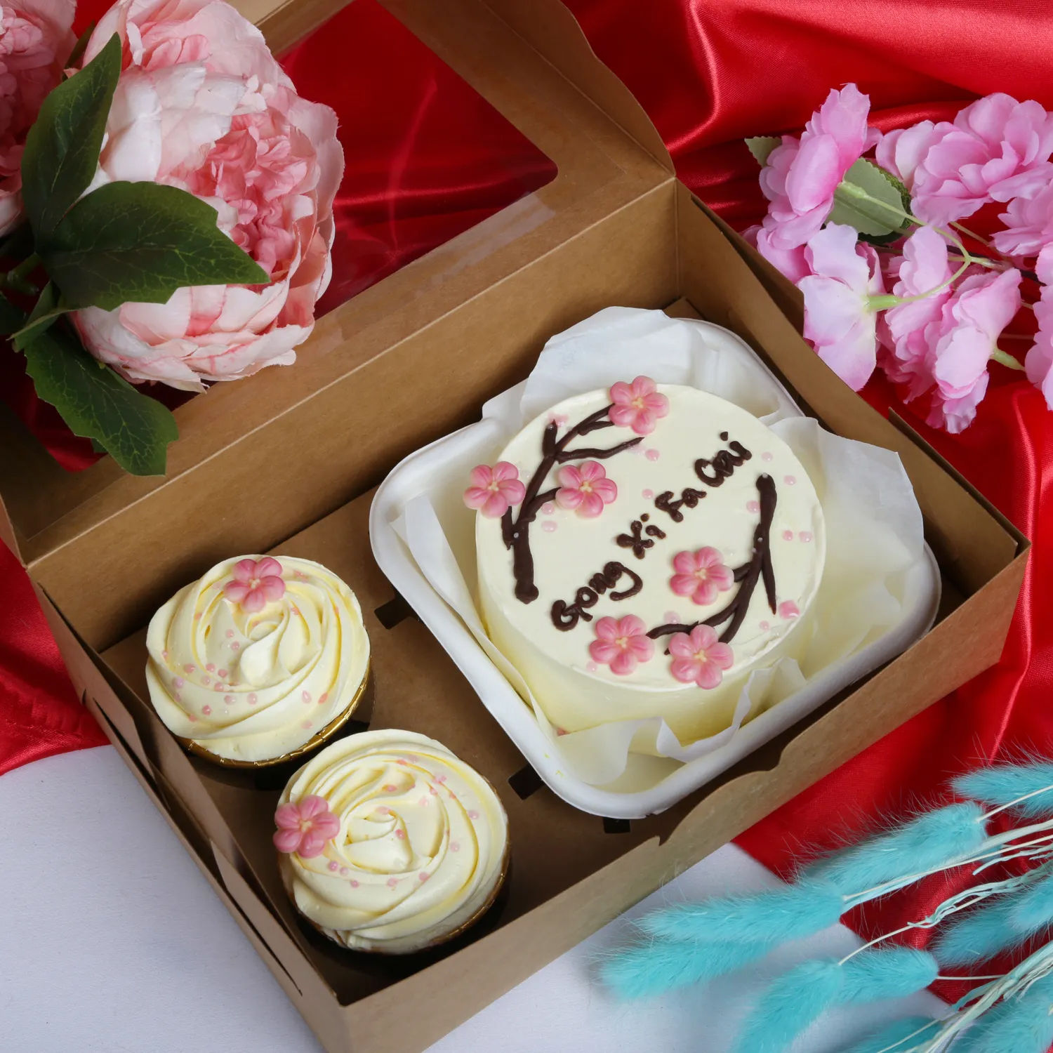 CNY Bento Cake And Cupcake Treat Delivery in Singapore - FNP SG