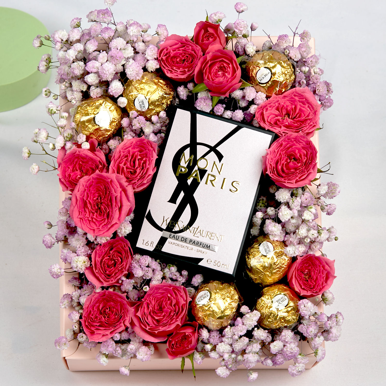 YSL Perfume flowers and Rochers Box for Her Delivery in Singapore - FNP SG