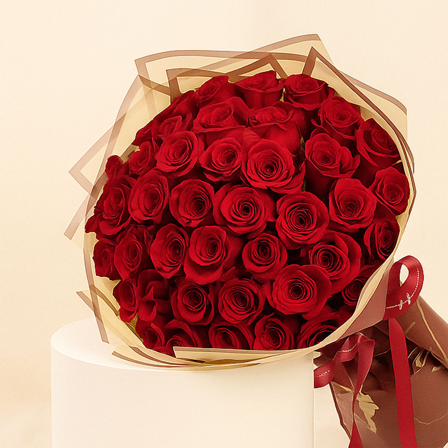 U & Me 50 Red Roses Bouquet Delivery in Singapore - FNP SG