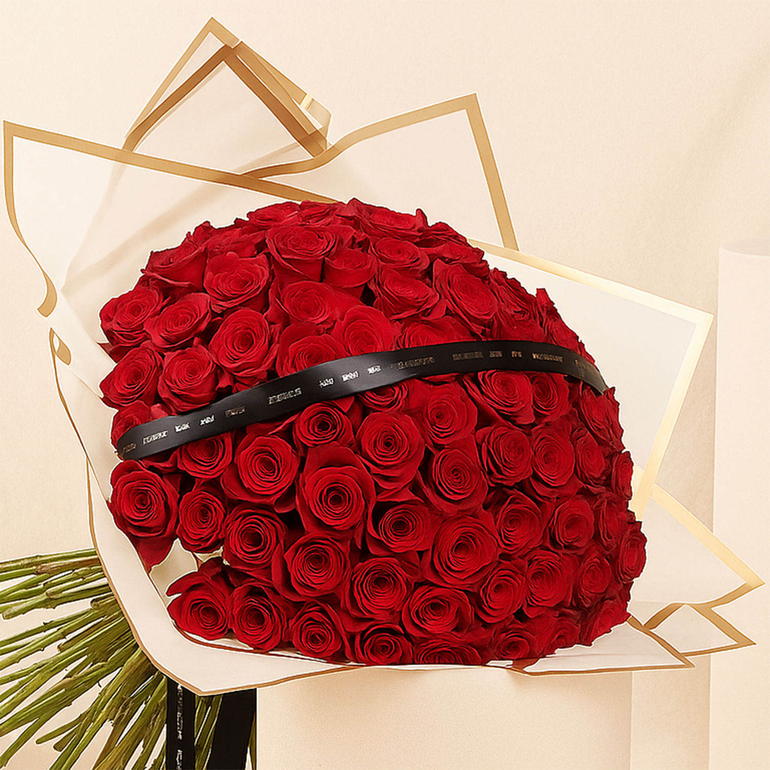 99 Valentines Red Roses Bouquet Delivery in Singapore - FNP SG