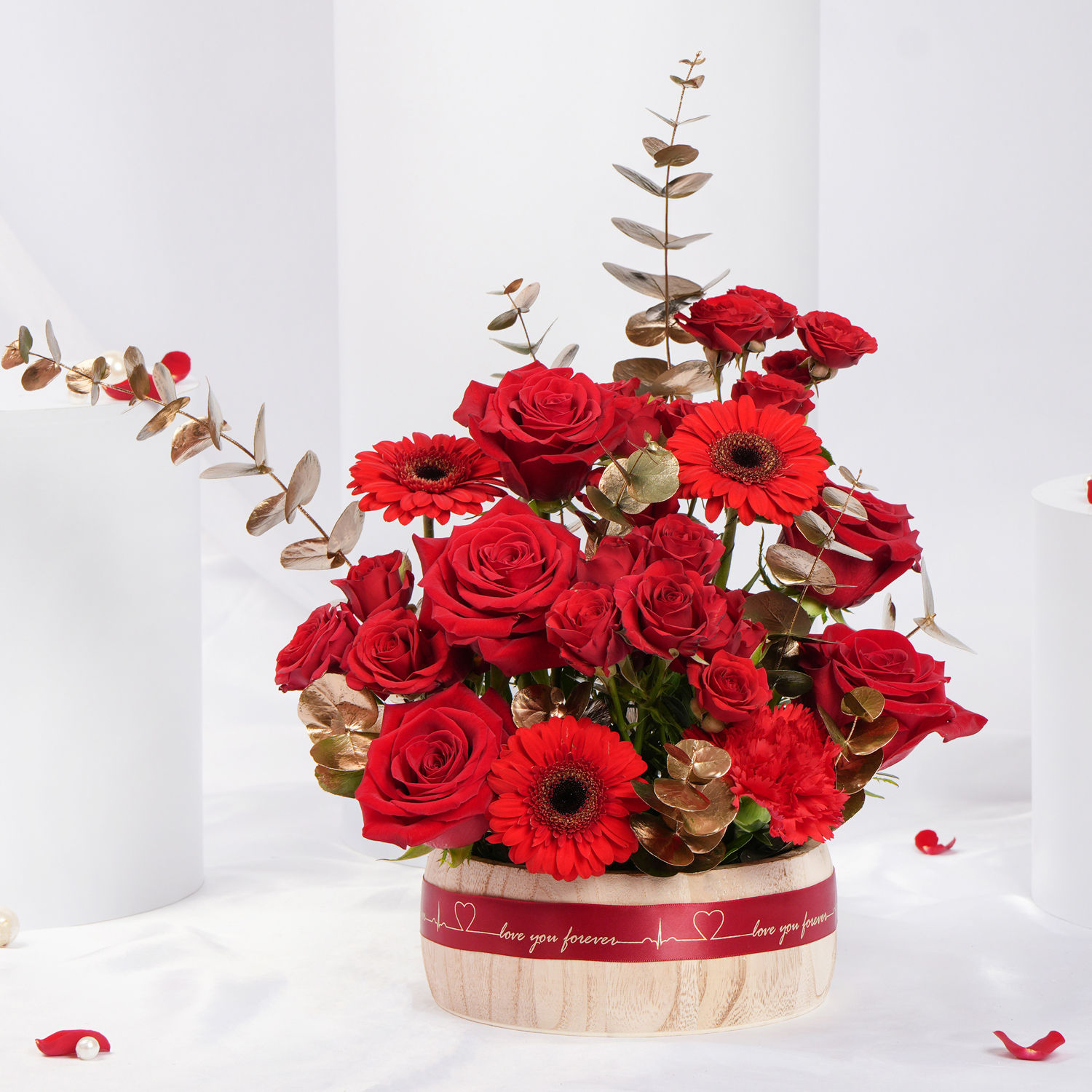 Ruby Red Floral Arrangement Delivery in Singapore - FNP SG