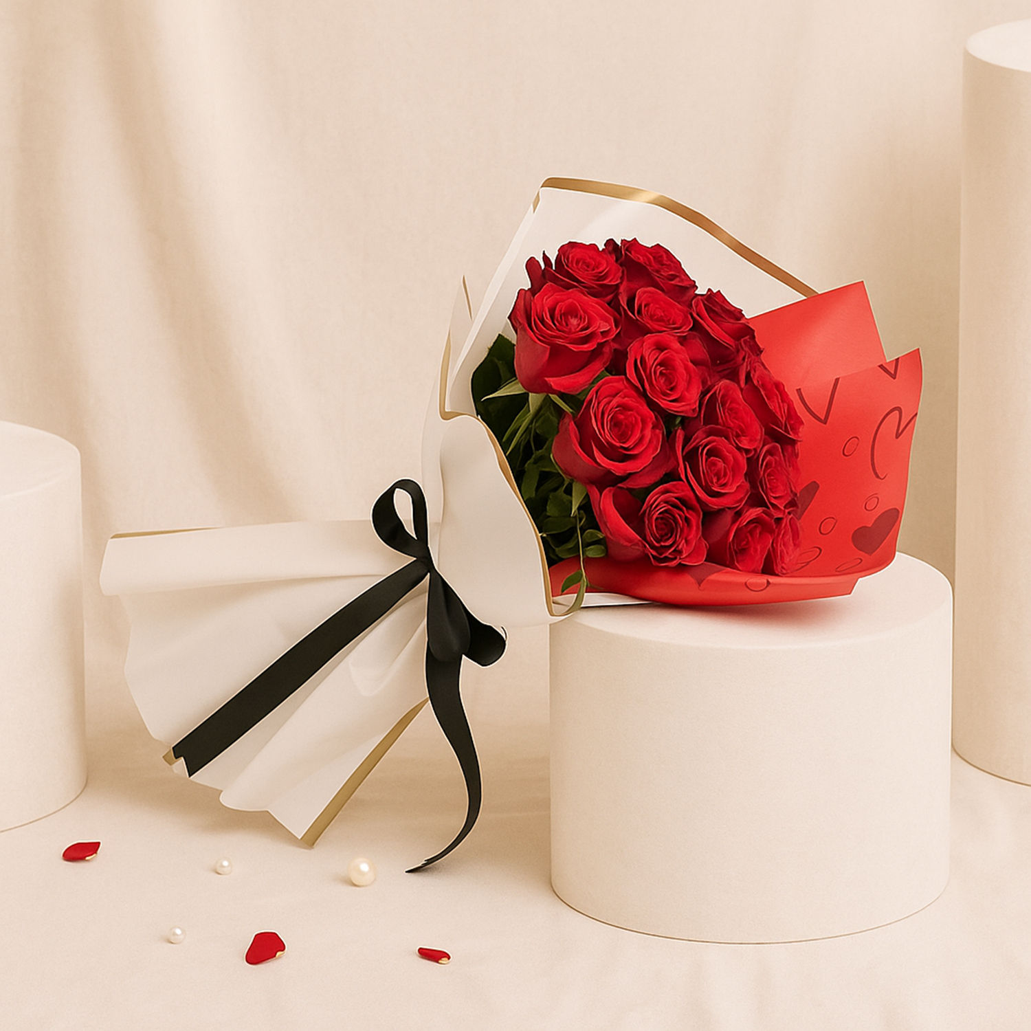 Rosy Reverie 18 Roses Bouquet Delivery in Singapore - FNP SG