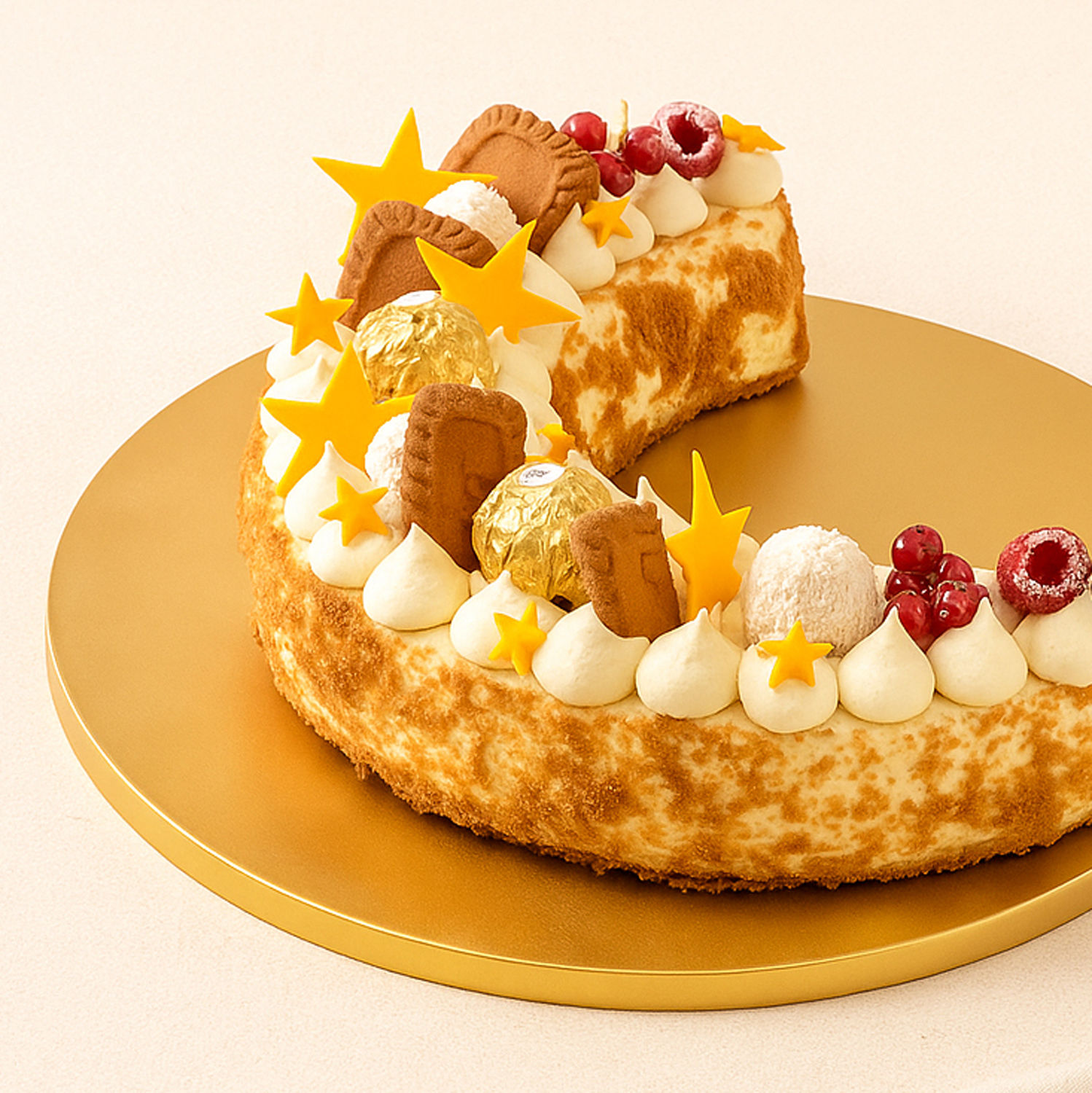 Crescent Moon Lotus Cheese Cake 6 Inches Delivery in Singapore - FNP SG