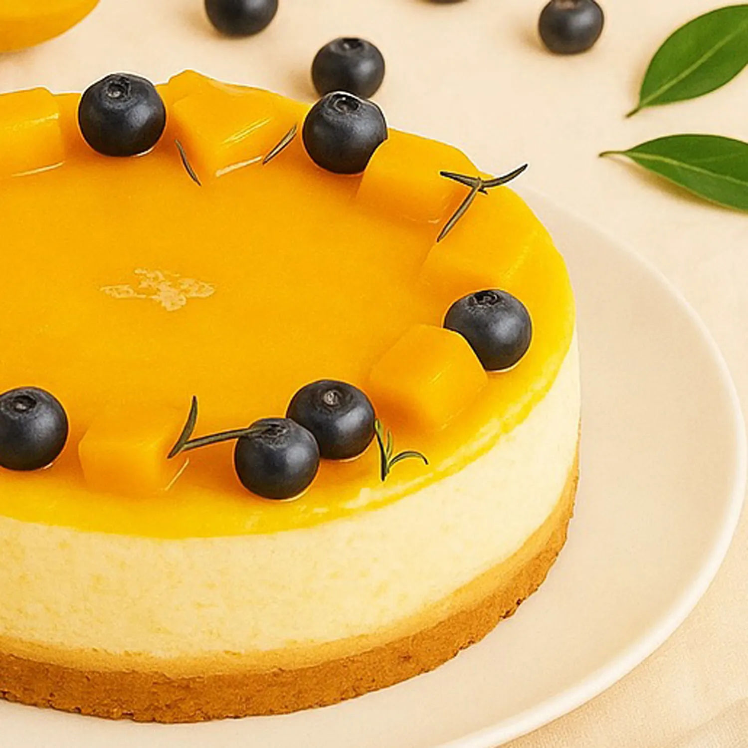 Mango Cheese Cake 6 Inches Delivery in Singapore - FNP SG