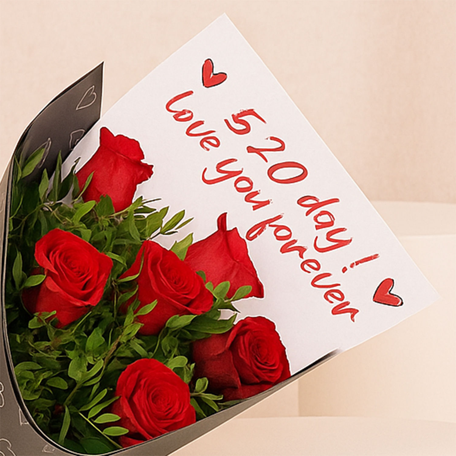 Red Roses Flower Bouquet for 520 Day Delivery in Singapore - FNP SG