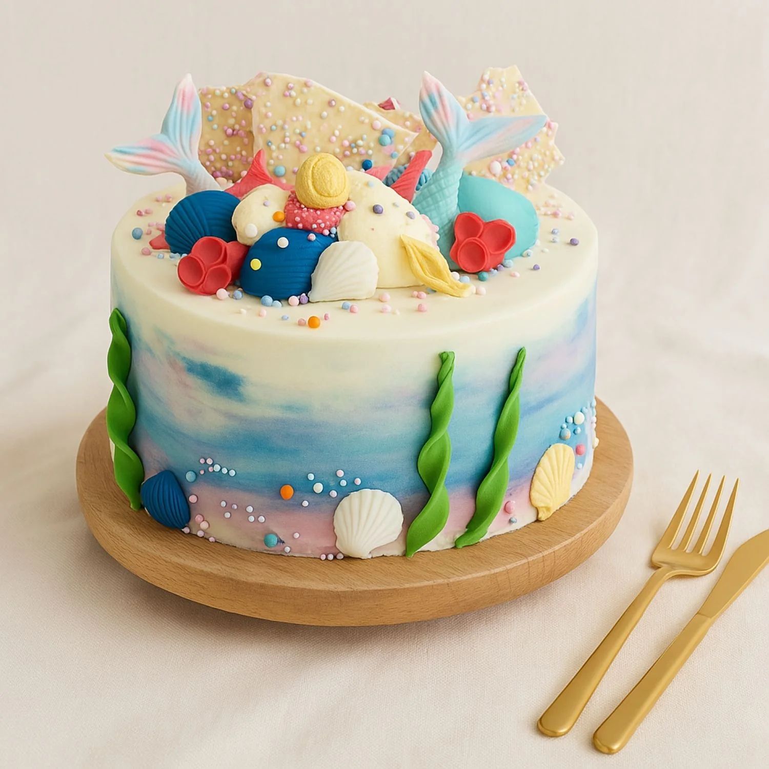 Little Mermaid Fairy Tale Cake Delivery in Singapore - FNP SG