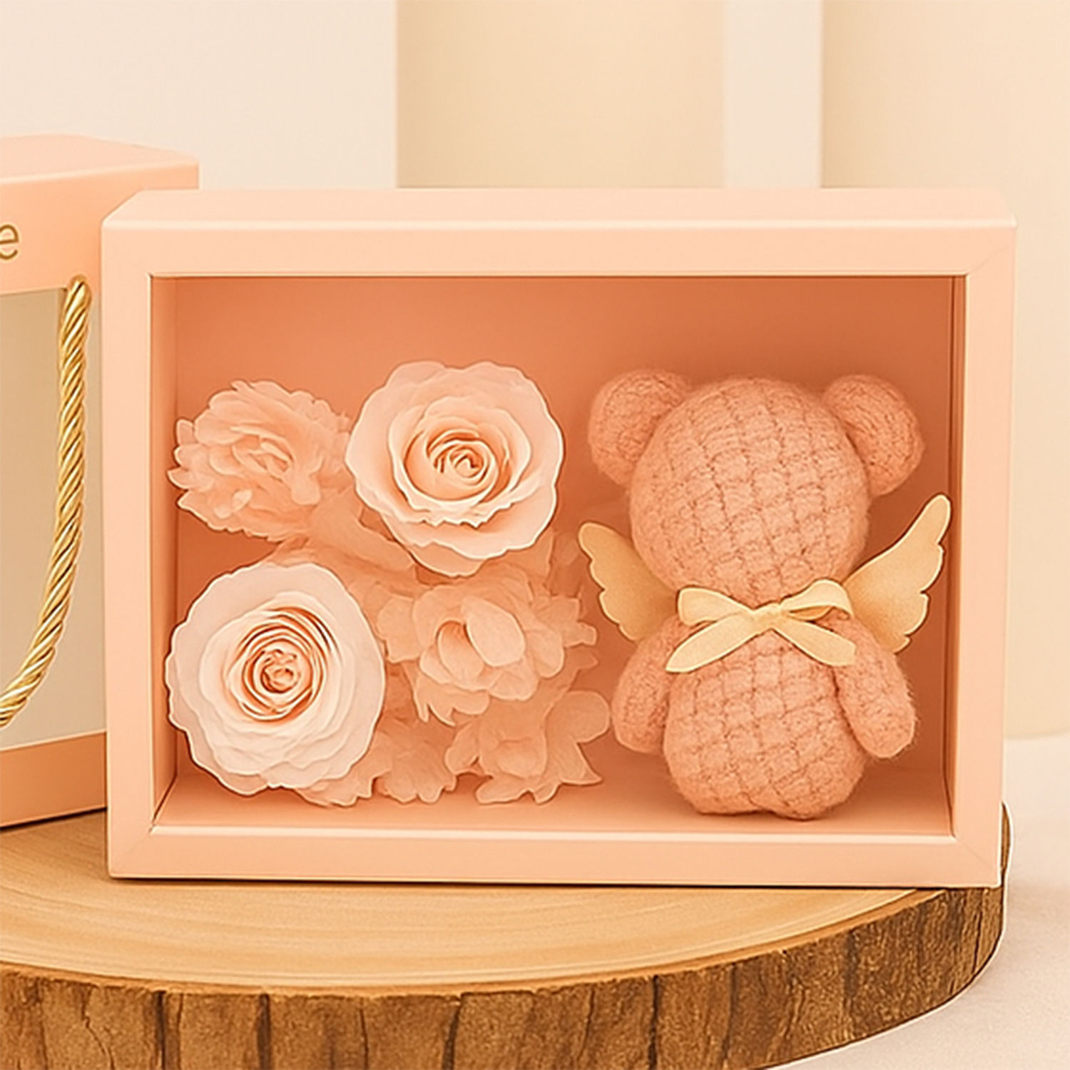 Soap Flowers Desingner Pink Box Delivery in Singapore - FNP SG