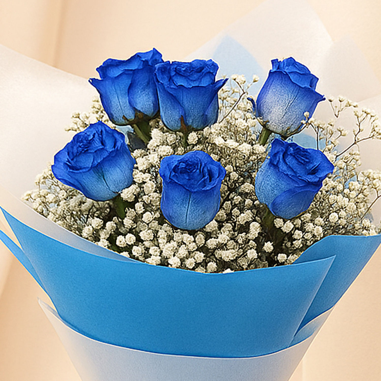 Bouquet Of Blue Roses Delivery in Singapore - FNP SG