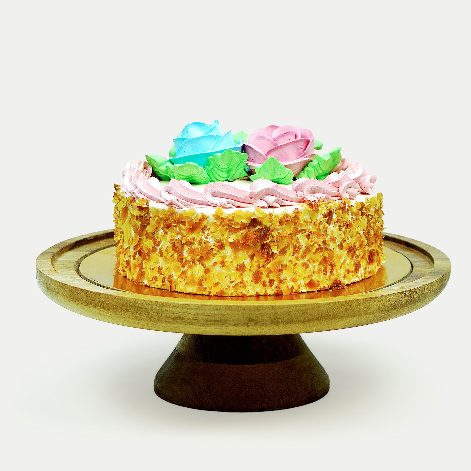 Pink Roses Box With Butter Sponge Cake Delivery in Singapore - FNP SG