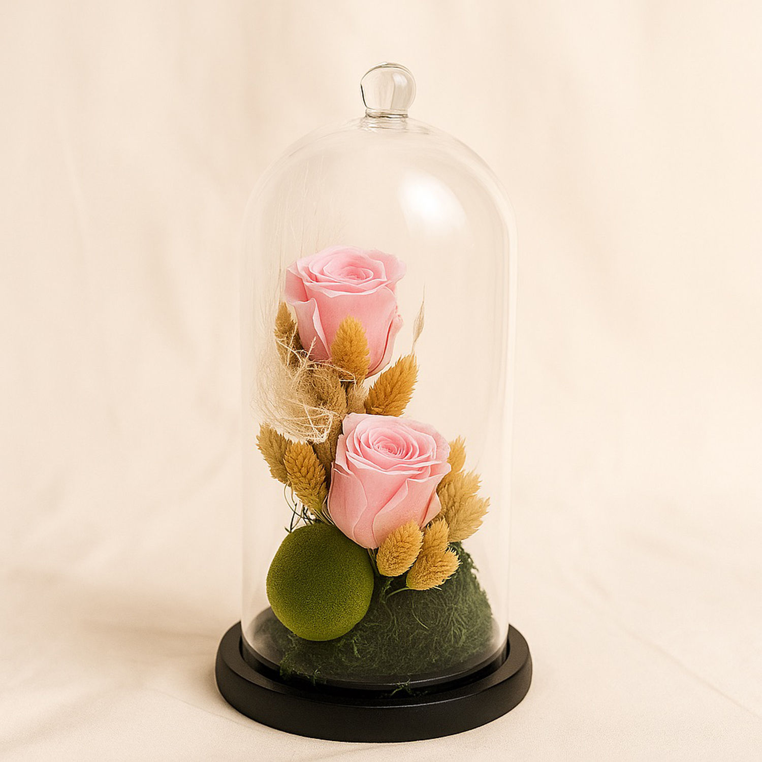 Pink Forever Rose in A Glass Dome Delivery in Singapore - FNP SG