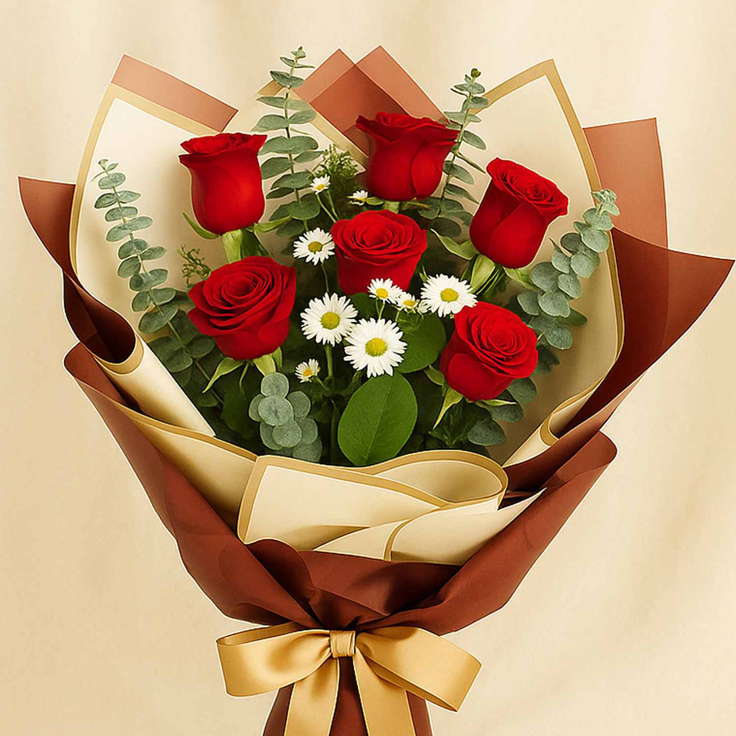Designer Red Roses Bunch Delivery in Singapore - FNP SG