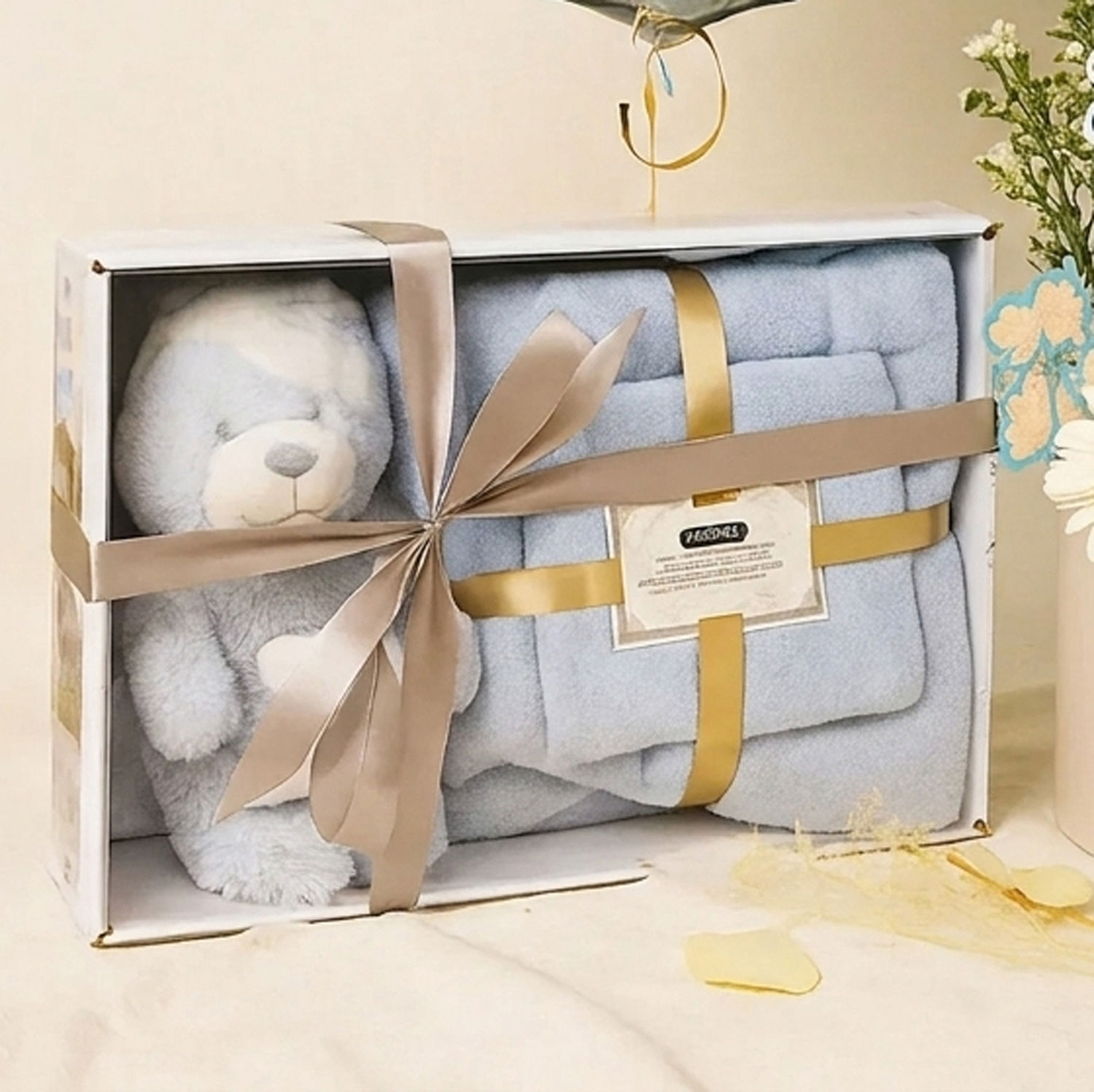 Its a Baby Boy Floral & Essentials Gift Set For Newborns Delivery in ...