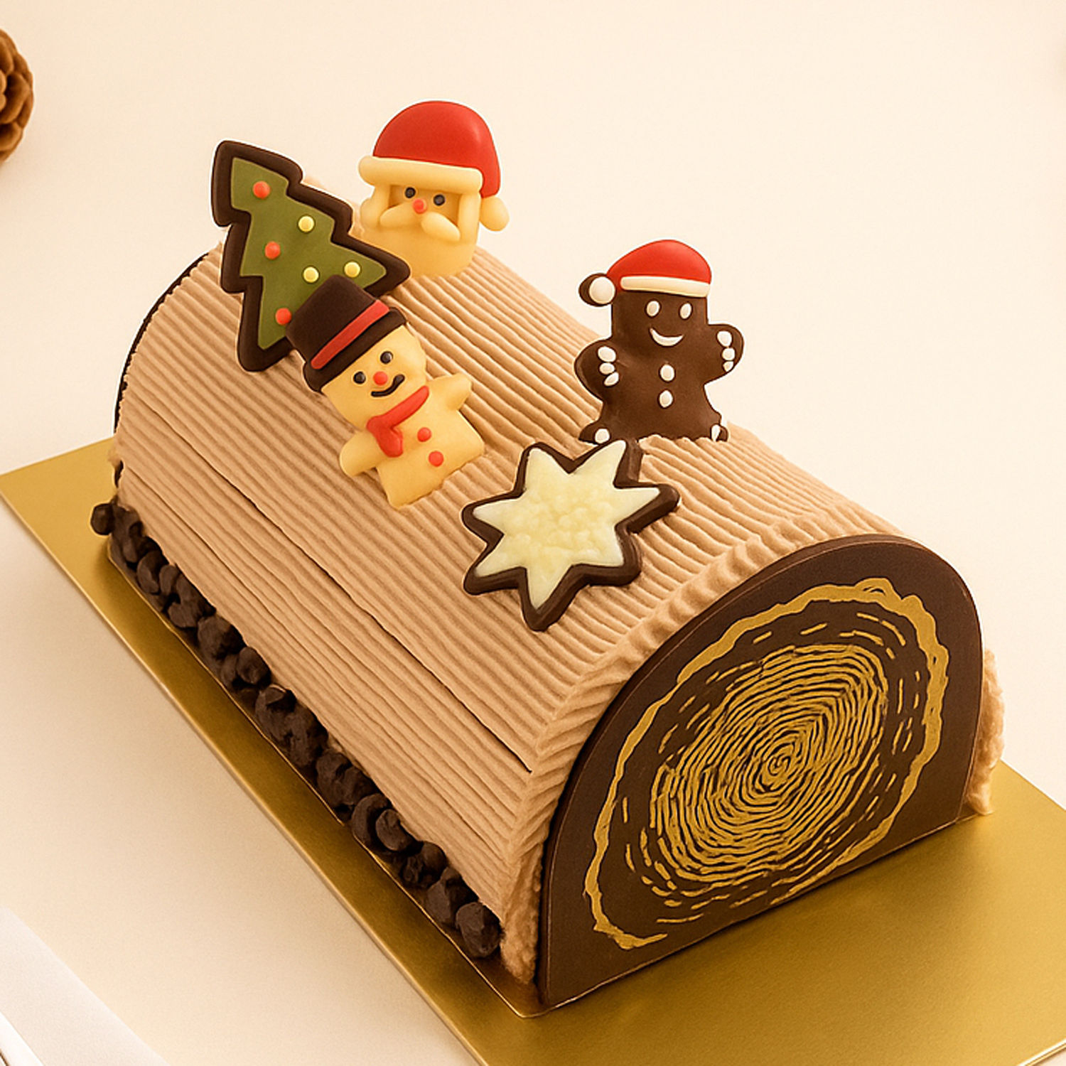 Chocolate Christmas Log Cake - 400 grams Delivery in Singapore - FNP SG