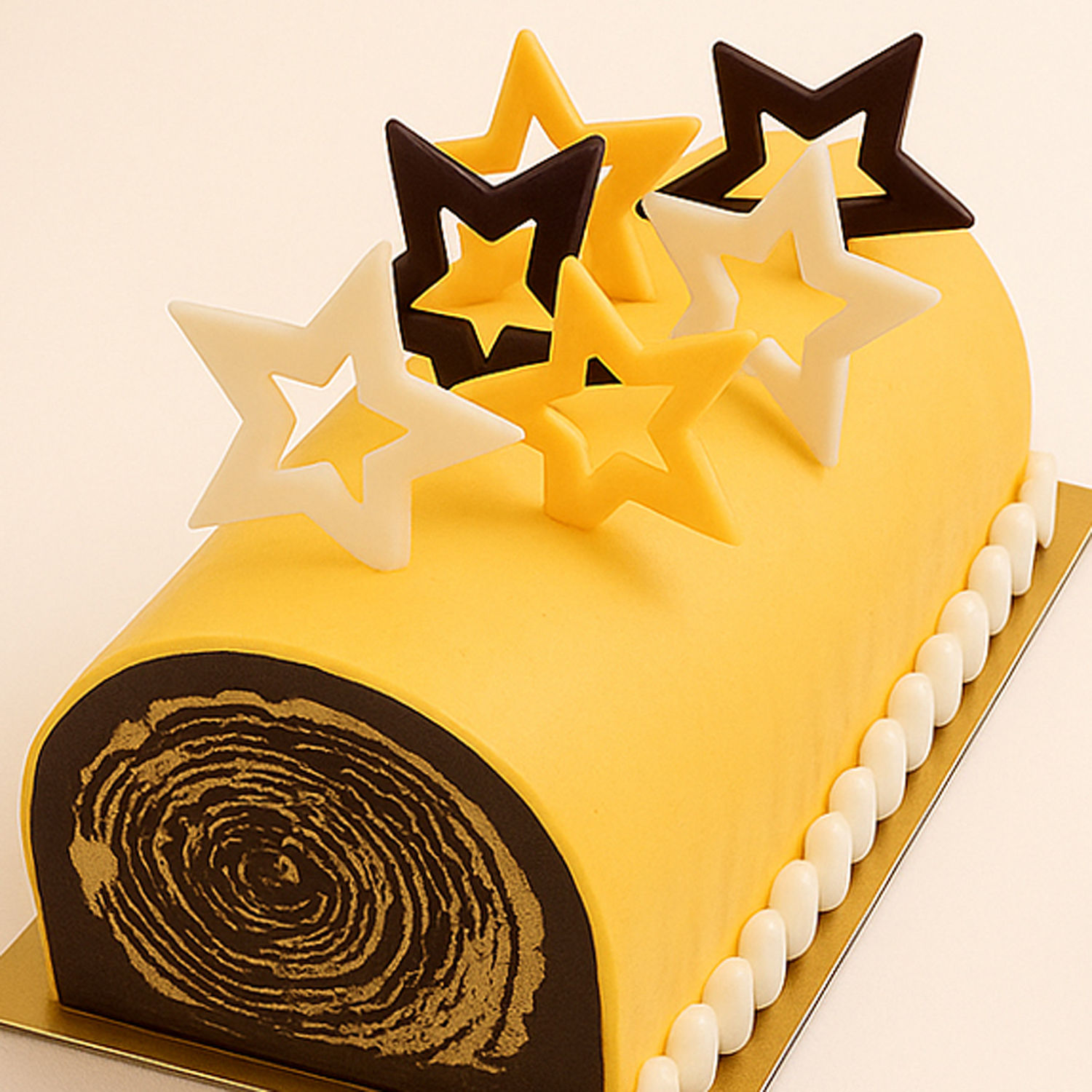 Mango Passion Christmas Log Cake 800g Delivery in Singapore - FNP SG