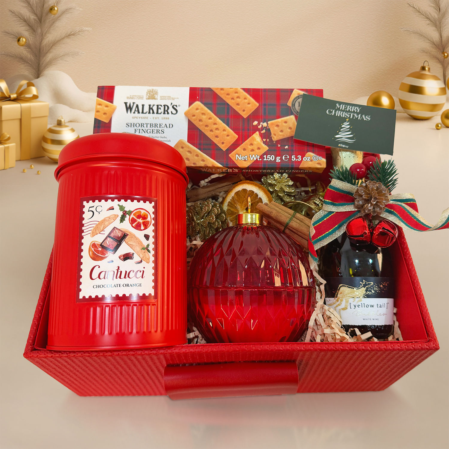 Premium Christmas Gift Box with Wine & Goodies Delivery in Singapore ...