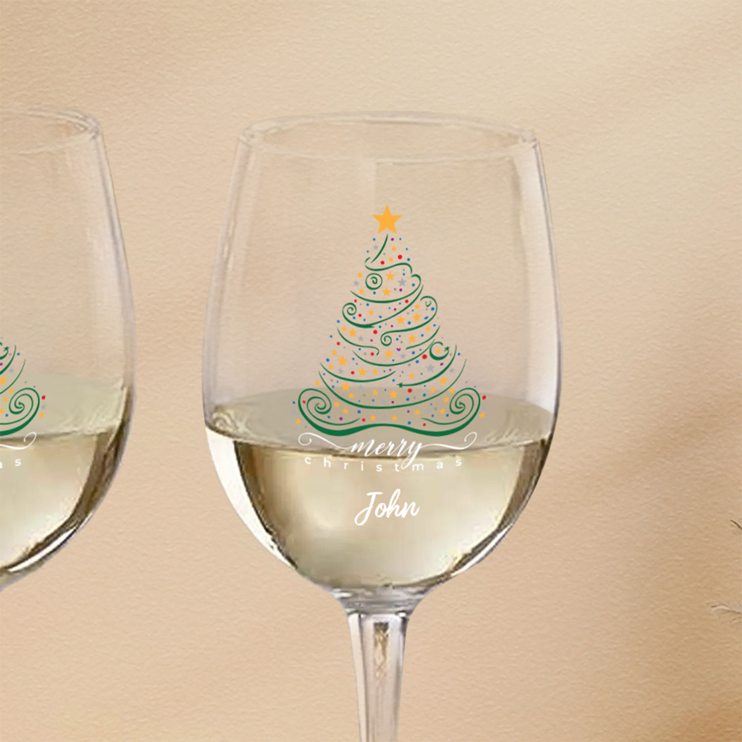 Holidays Themed Personalised Wine Glass Set Delivery in Singapore - FNP SG