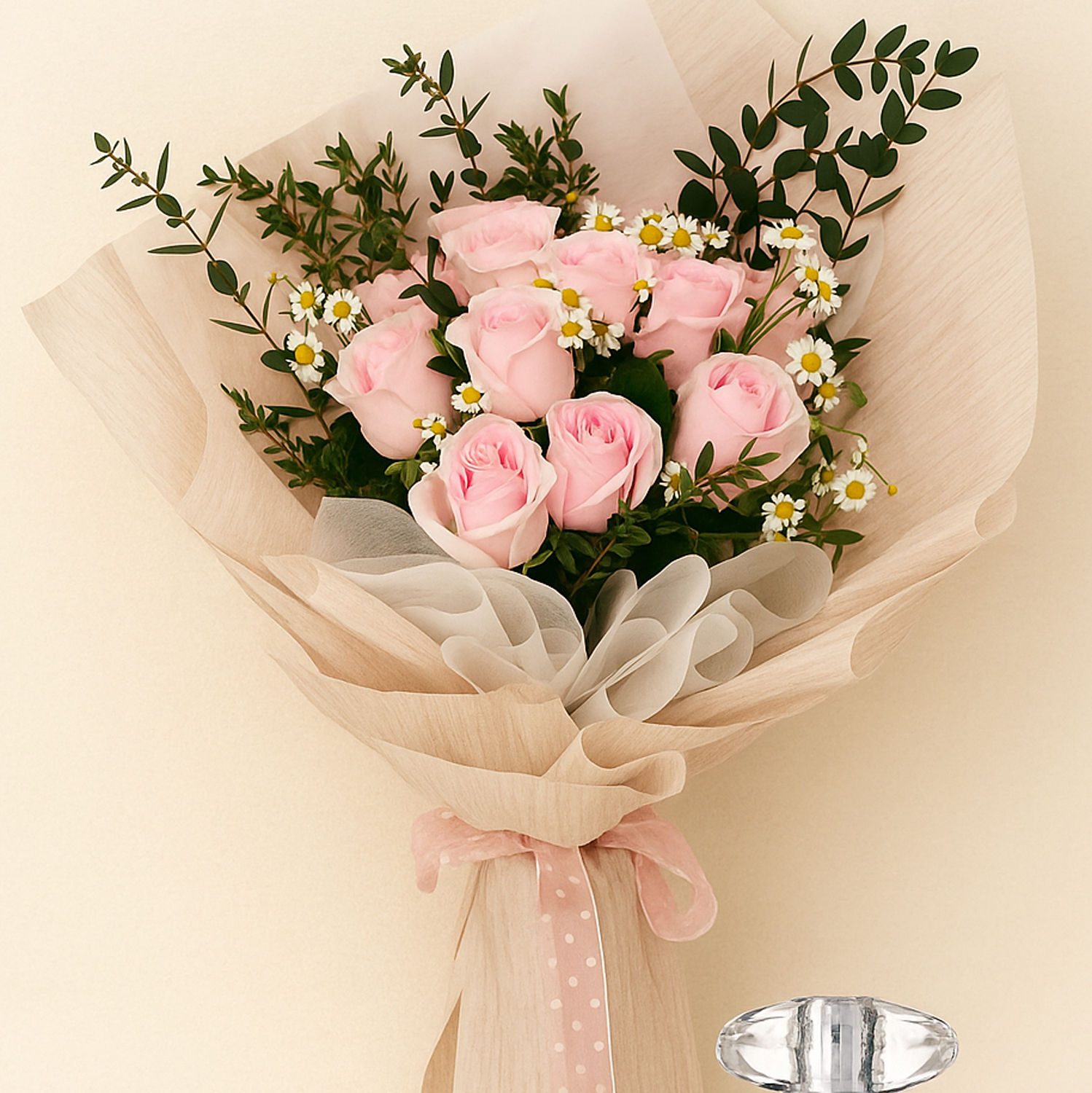Titanic Rose Chamomile Bouquet with Perfume Delivery in Singapore - FNP SG