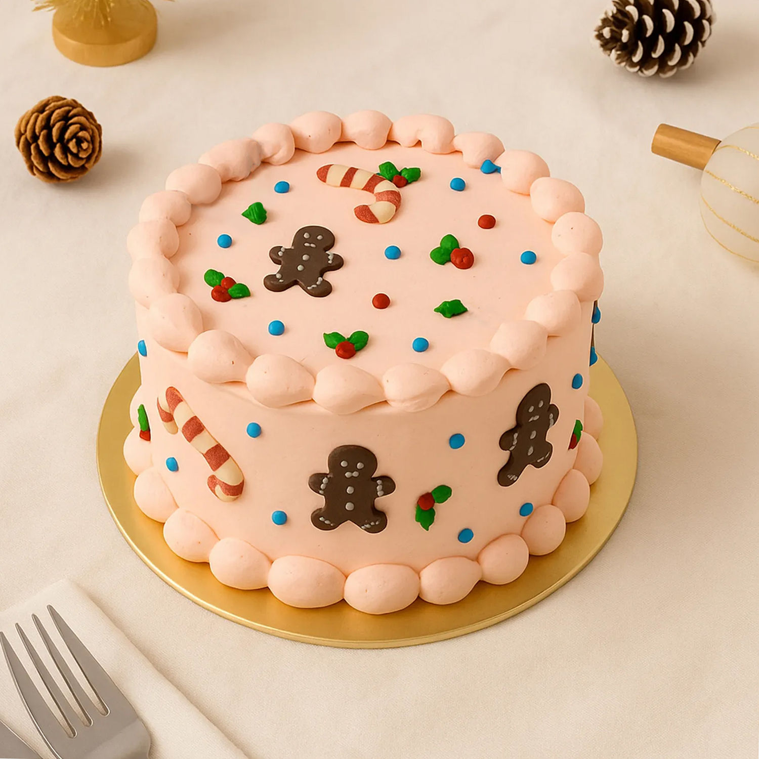 Christmas Lights Red Velvet Cake Delivery in Singapore - FNP SG