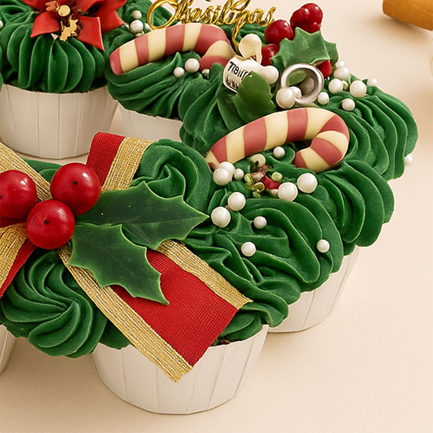 Pull Apart Wreath Cup cakes Delivery in Singapore - FNP SG