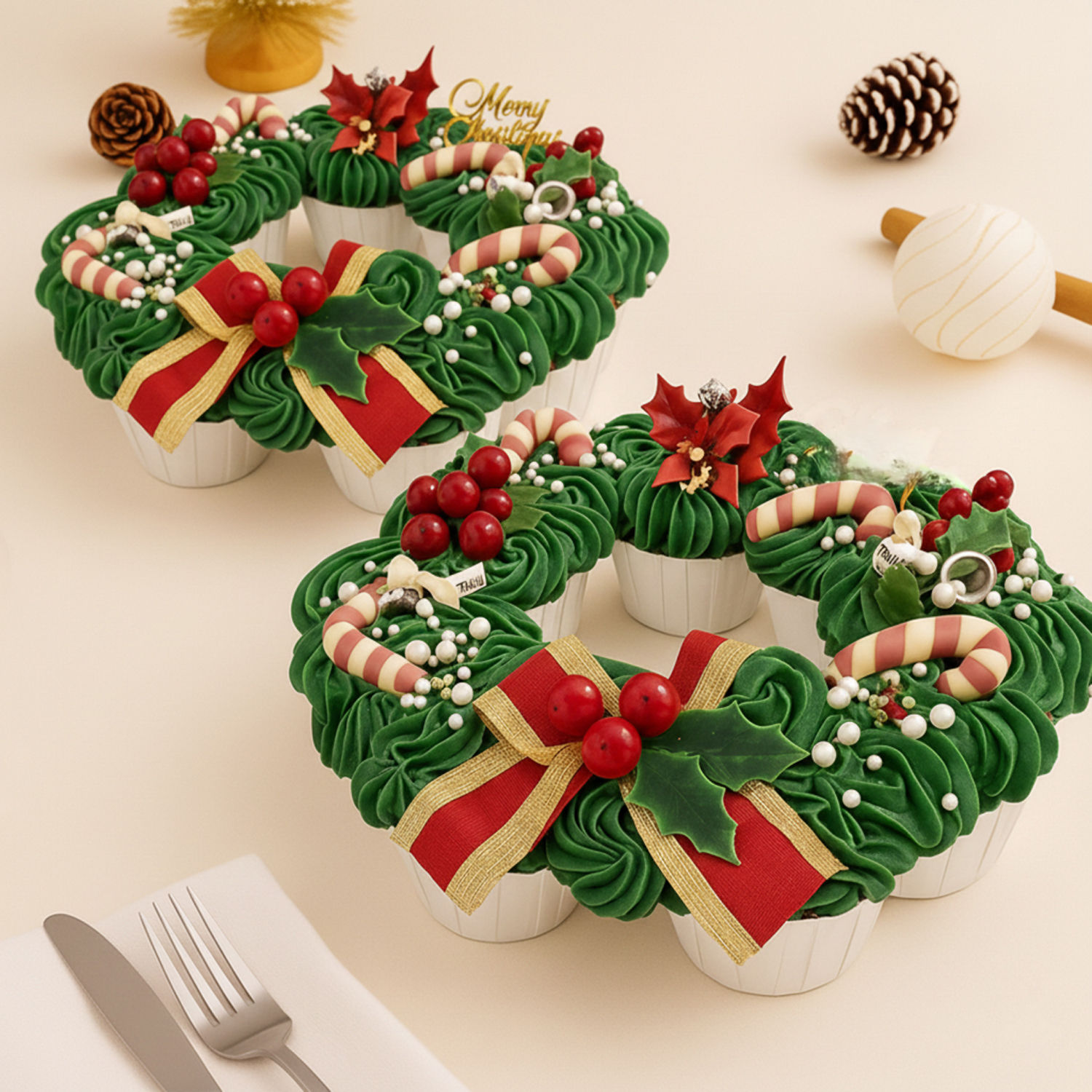 Pull Apart Wreath Cupcakes x2 Delivery in Singapore - FNP SG