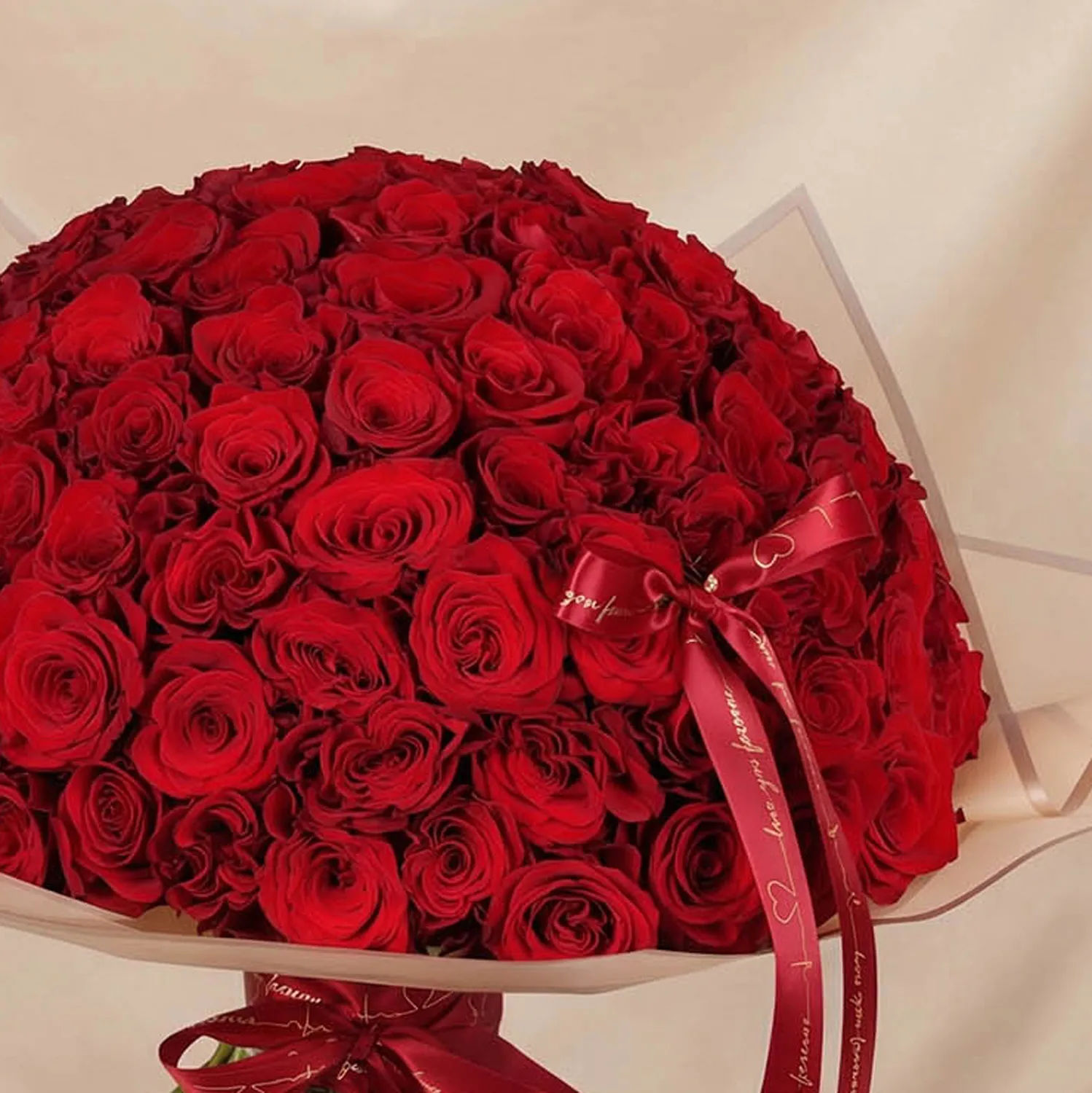 99 Red Roses Bouquet Delivery in Singapore - FNP SG