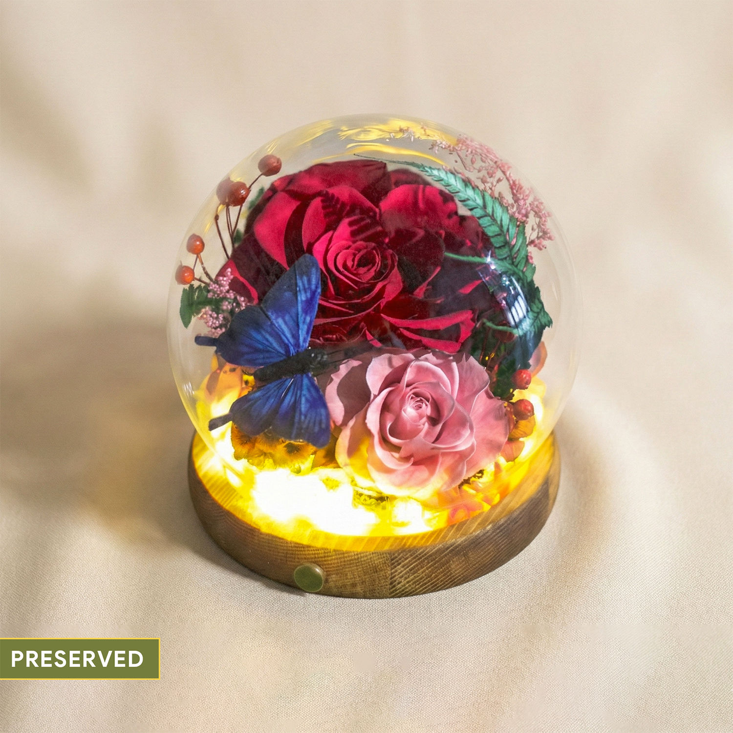 Preserved Flowers Dome For Valentine's Delivery in Singapore - FNP SG