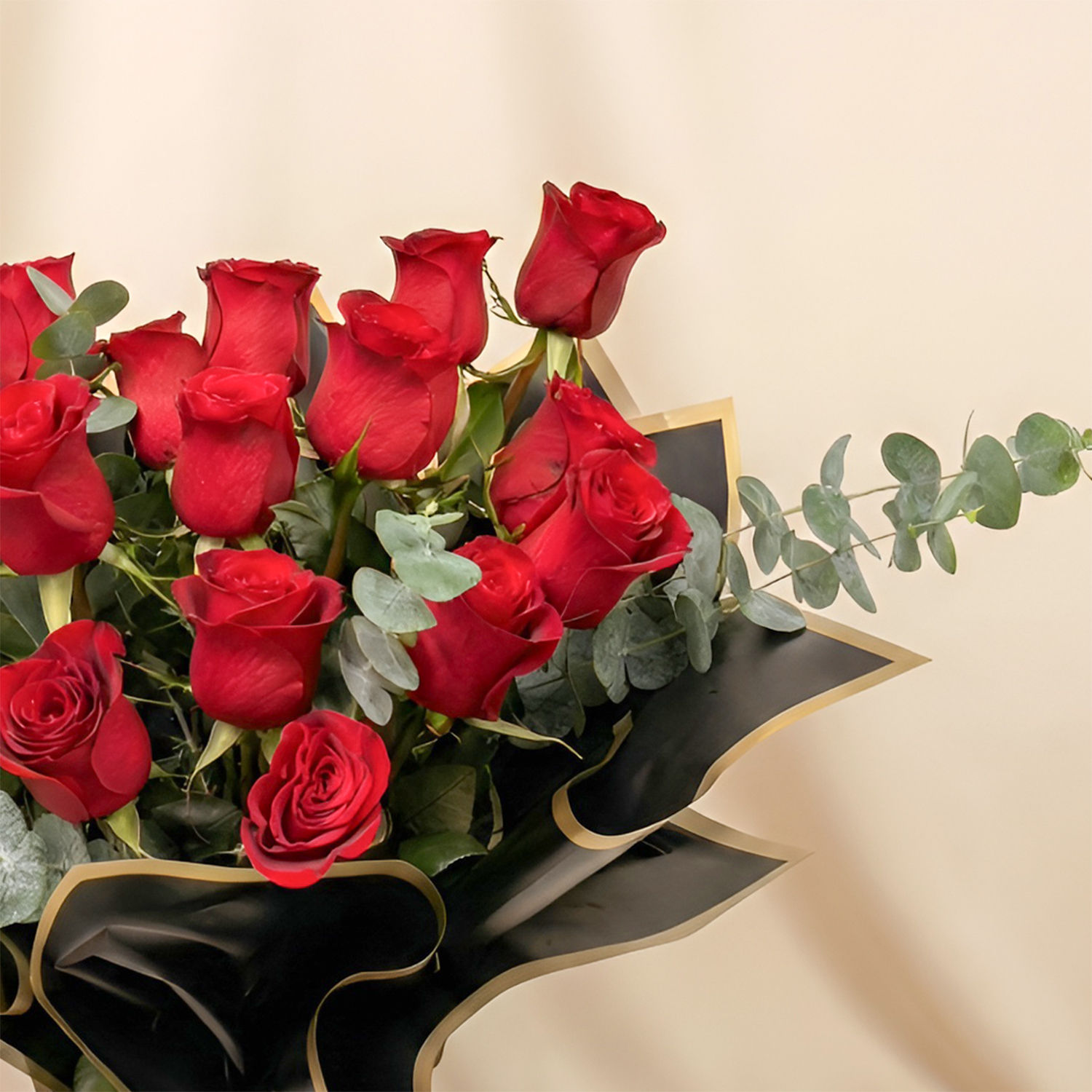 Beautiful Bouquet Of 24 Red Roses For Valetines Day Delivery in ...