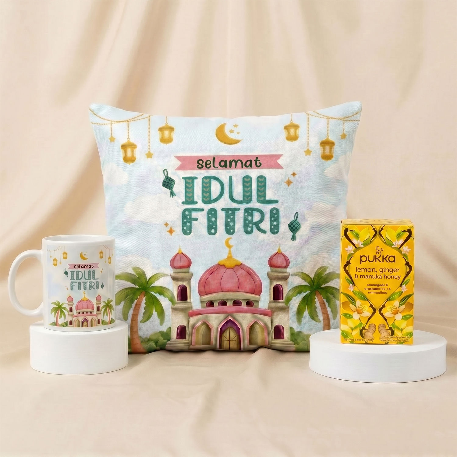 Hari Raya Selamat Idul Fitri Cushion & Gourmet Gift Set Delivery in ...