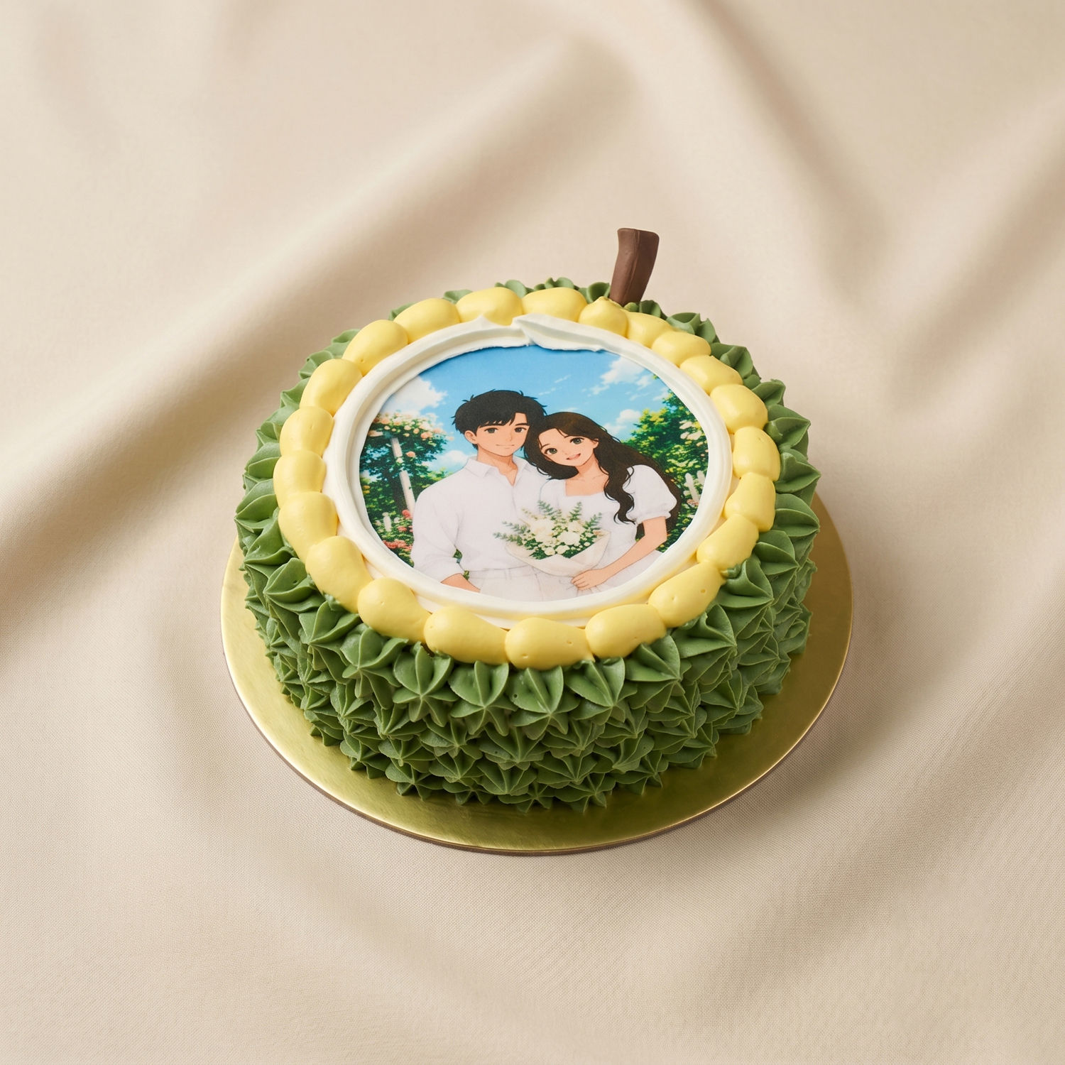 Personalised Vanilla Musang King Durian Ghibli Photo Cake Delivery in ...